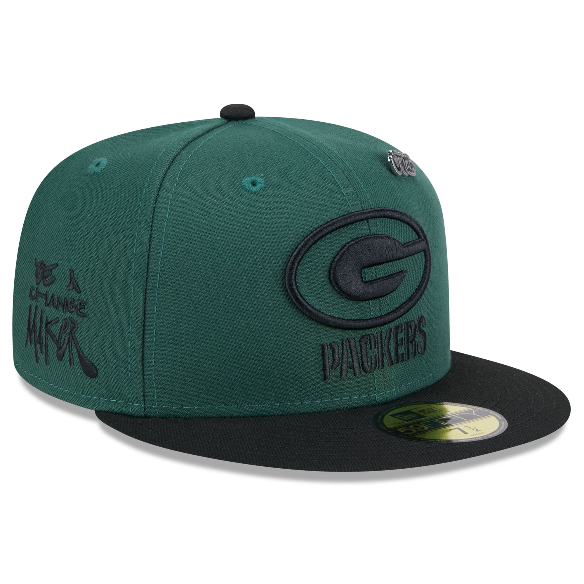 Men's New Era Green/Black Green Bay Packers 2024 Inspire Change 59FIFTY ...