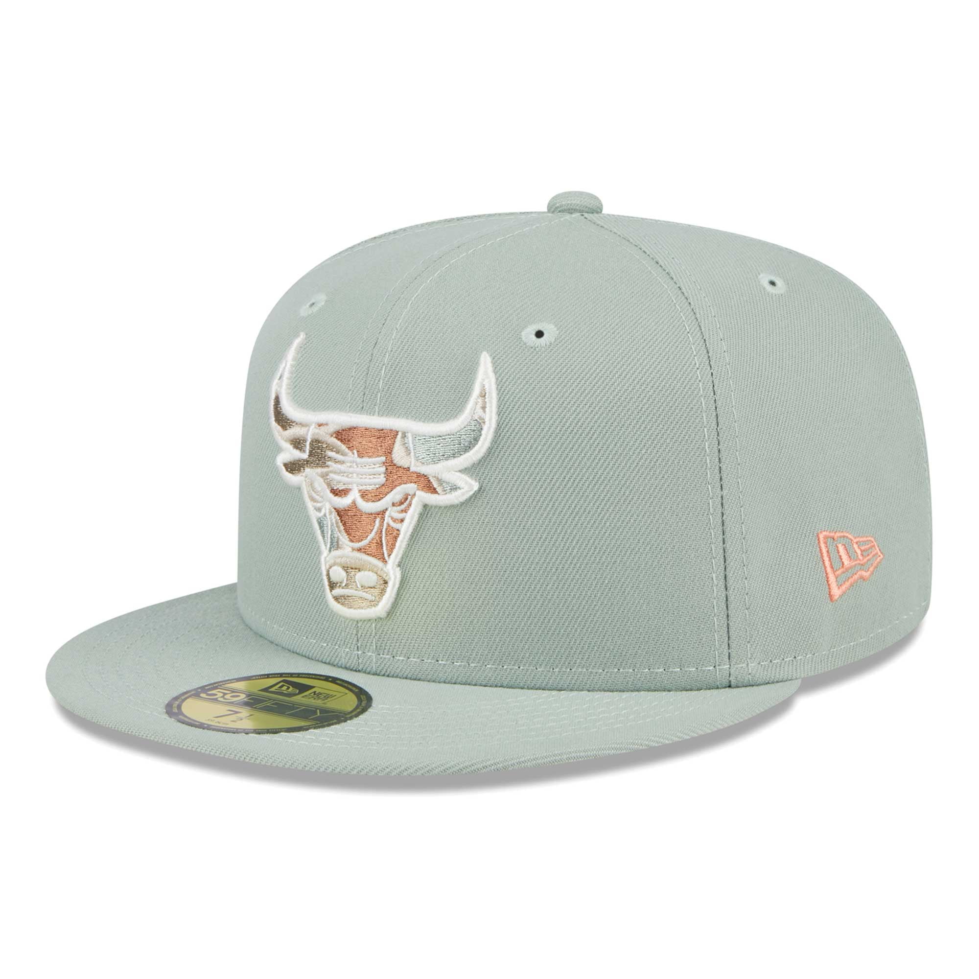 Men's New Era Green Chicago Bulls Springtime Camo 59FIFTY Fitted Hat ...