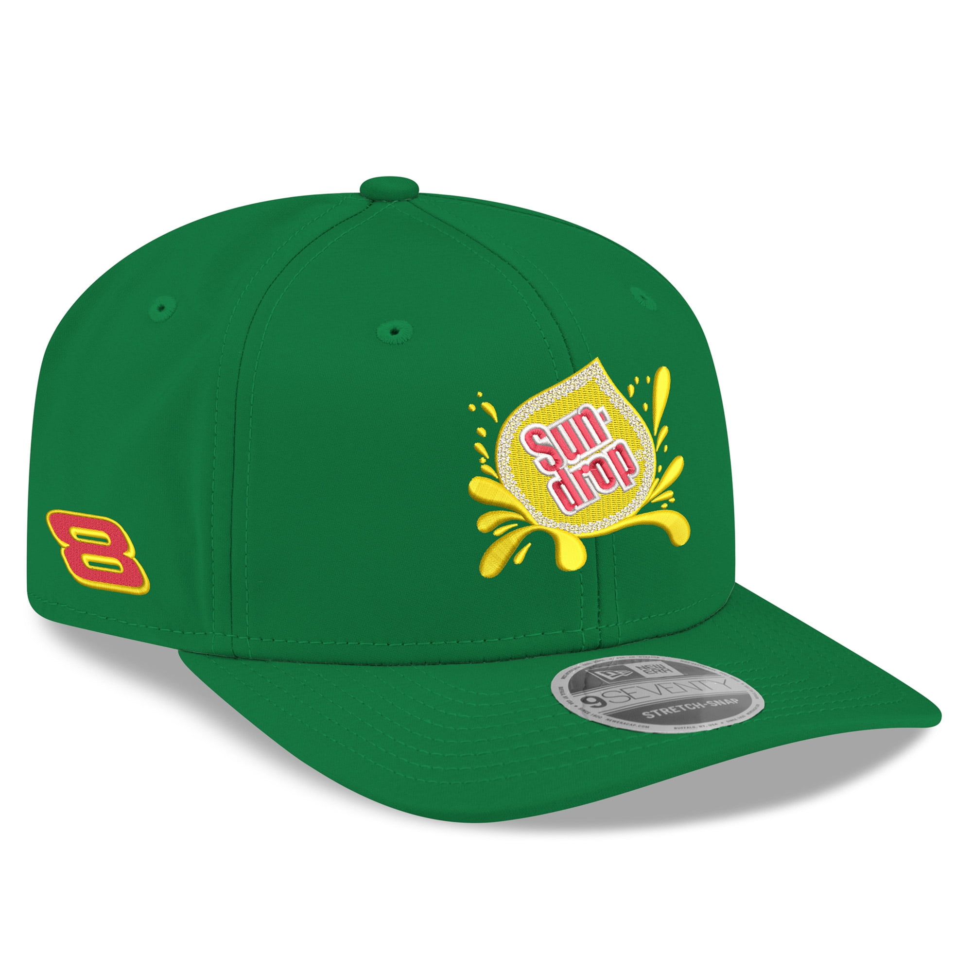 Men's New Era Green Dale Earnhardt Jr. Sun Drop 9SEVENTY Stretch-Snap ...