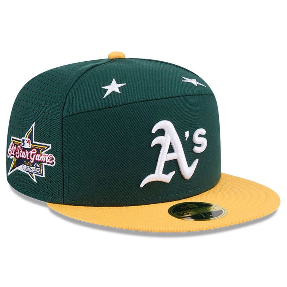 Men's New Era Green/Gold Athletics 2025 MLB All-Star Game Side Patch ...