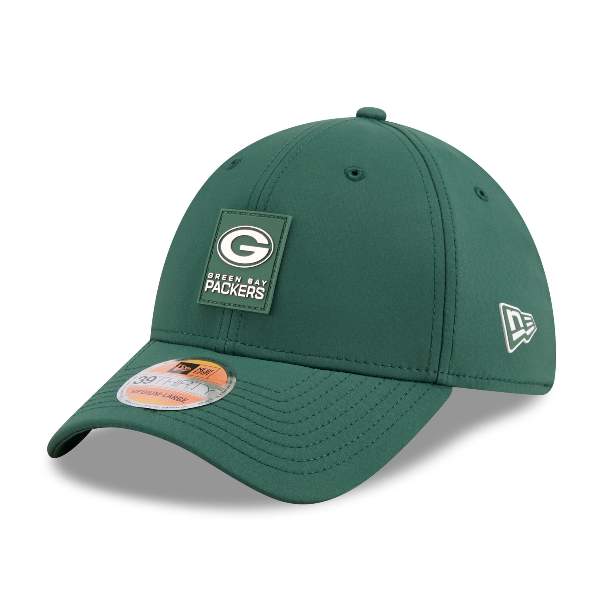 Men's New Era Green Green Bay Packers 2025 Sideline 39THIRTY Flex Hat ...