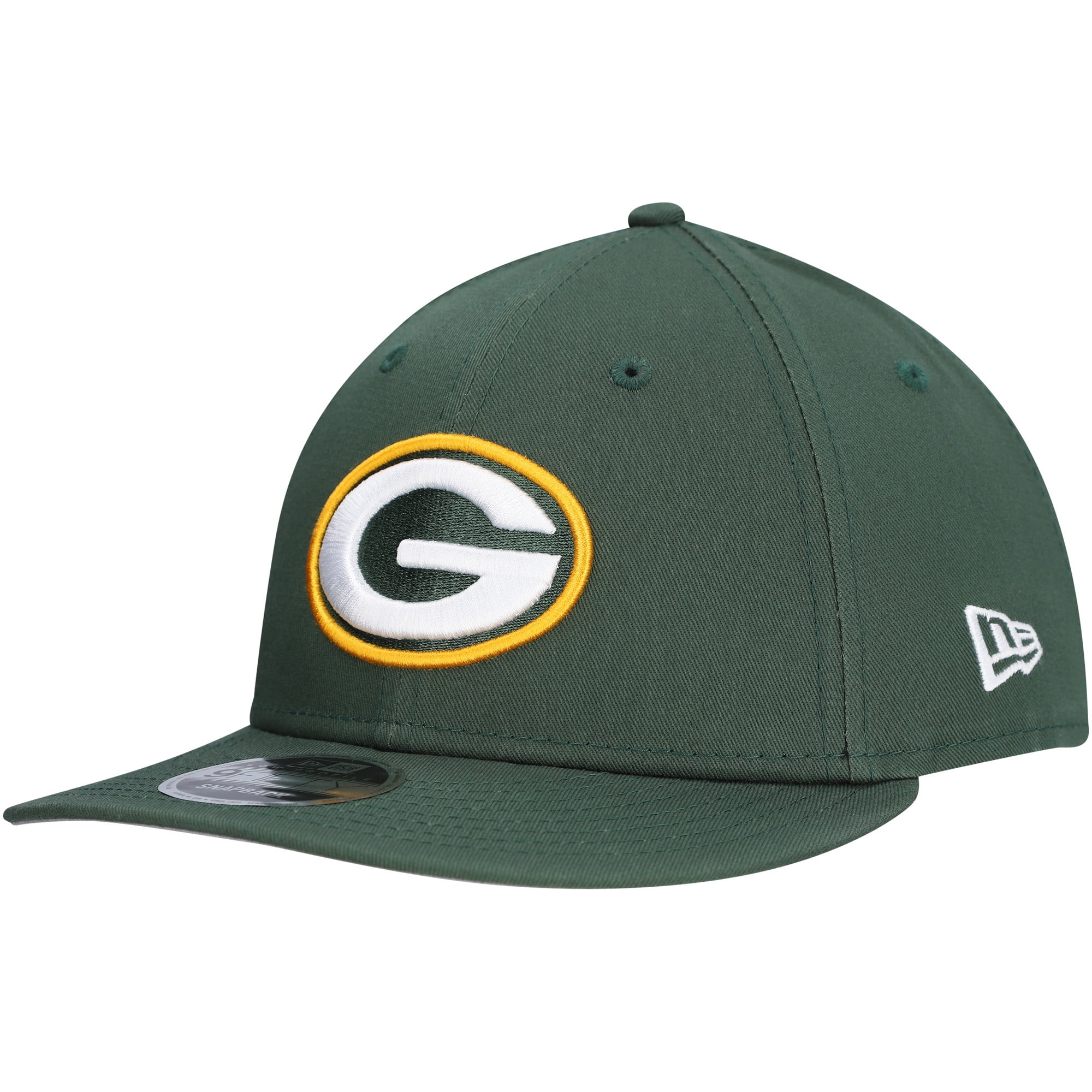 Men's New Era Green Green Bay Packers Main Low Profile 9FIFTY Snapback ...