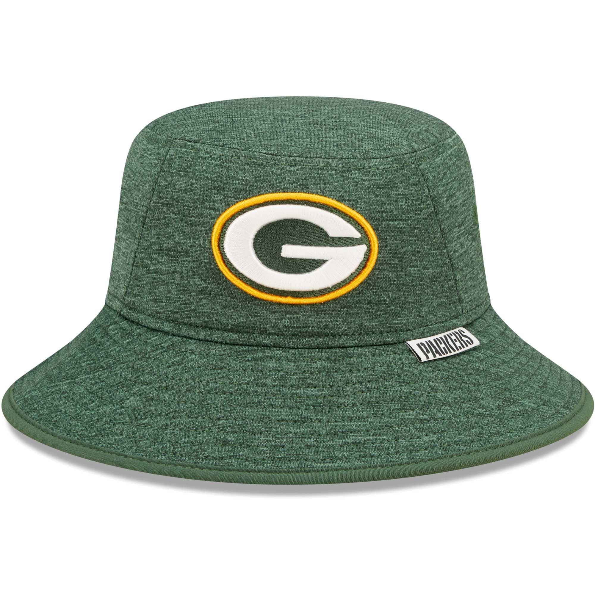 Men's New Era Heather Green Green Bay Packers Bucket Hat - Walmart.com