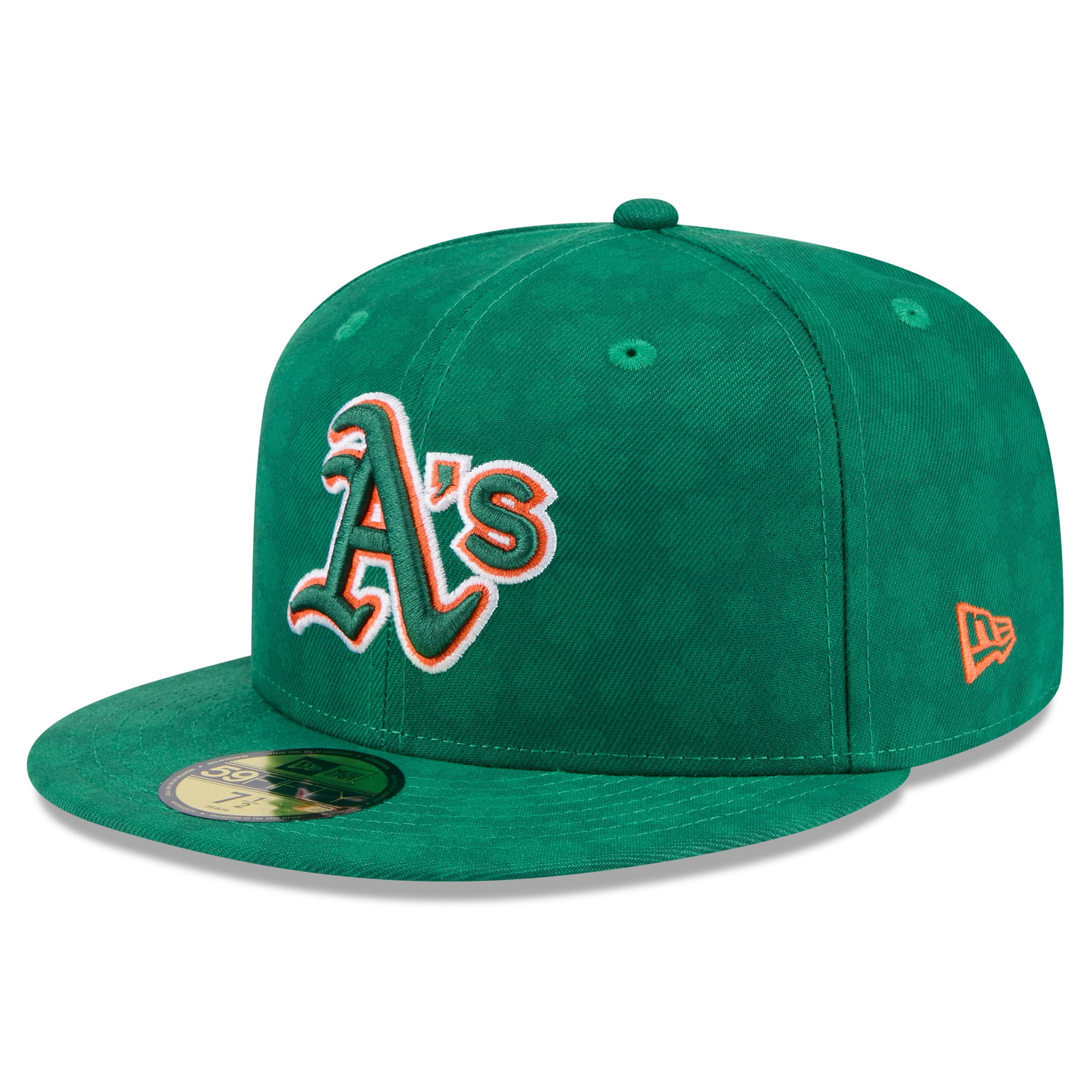 Men's New Era Kelly Green Athletics St. Patrick's Day 59FIFTY Fitted ...