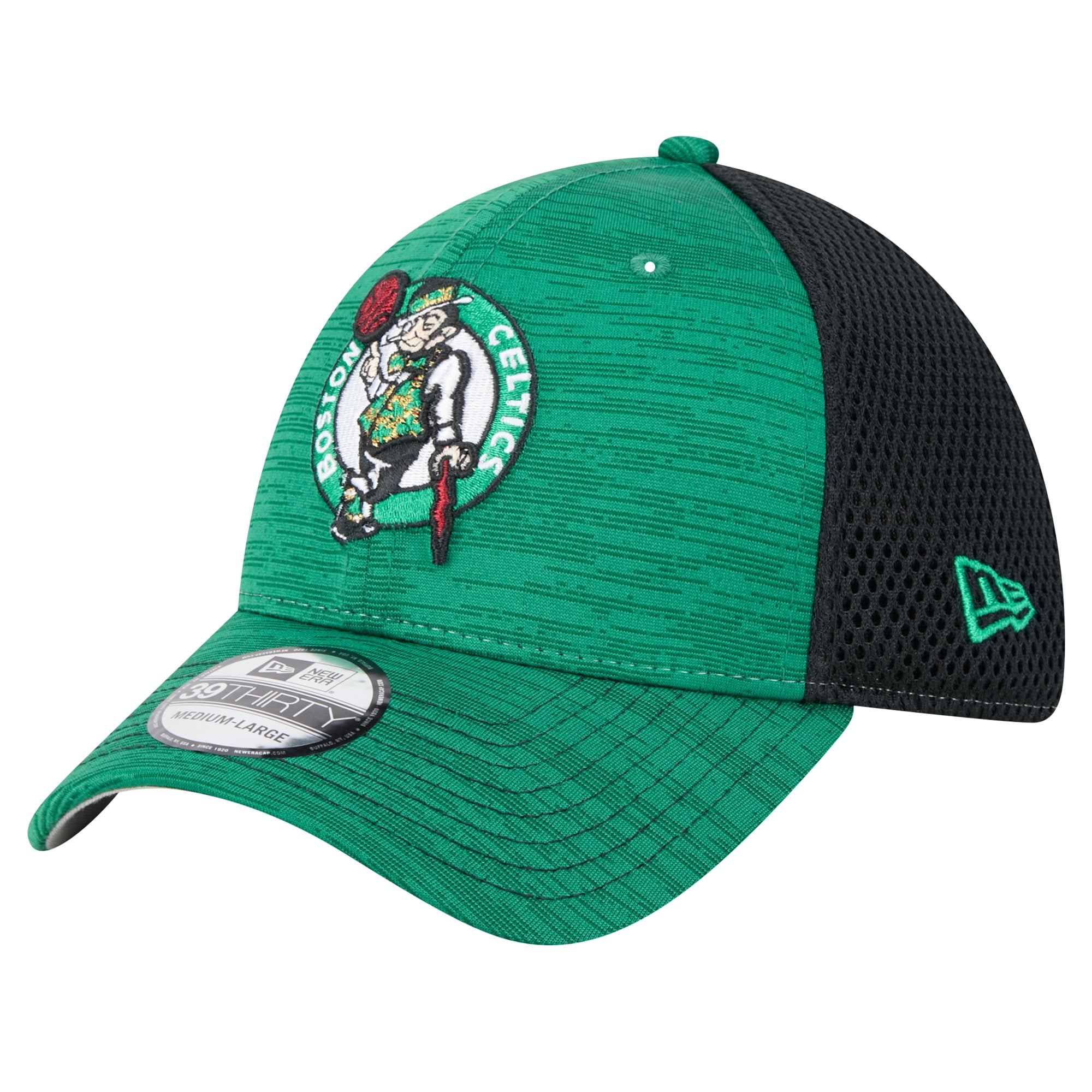Men's New Era Kelly Green/Black Boston Celtics Active Tech Neo Flex ...