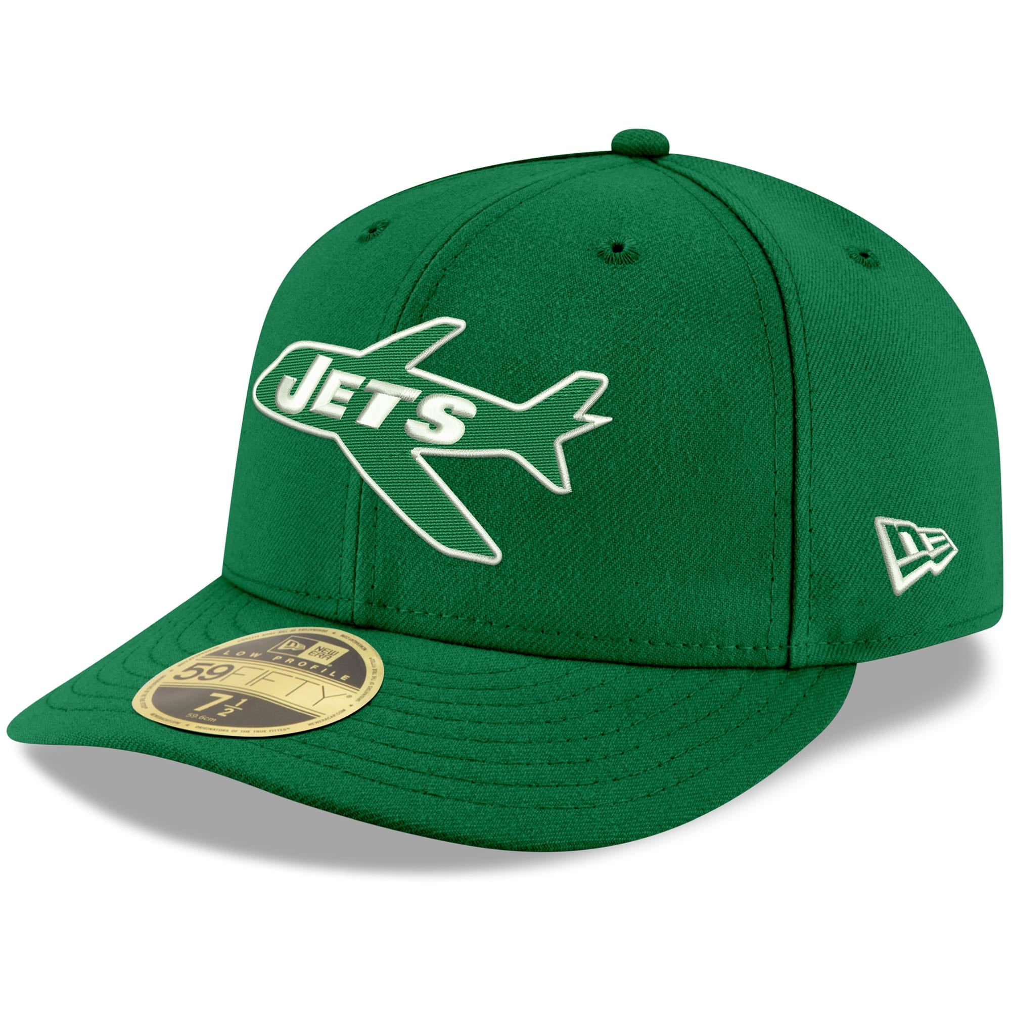 Men's New Era Kelly Green New York Jets Omaha Throwback Low Profile ...