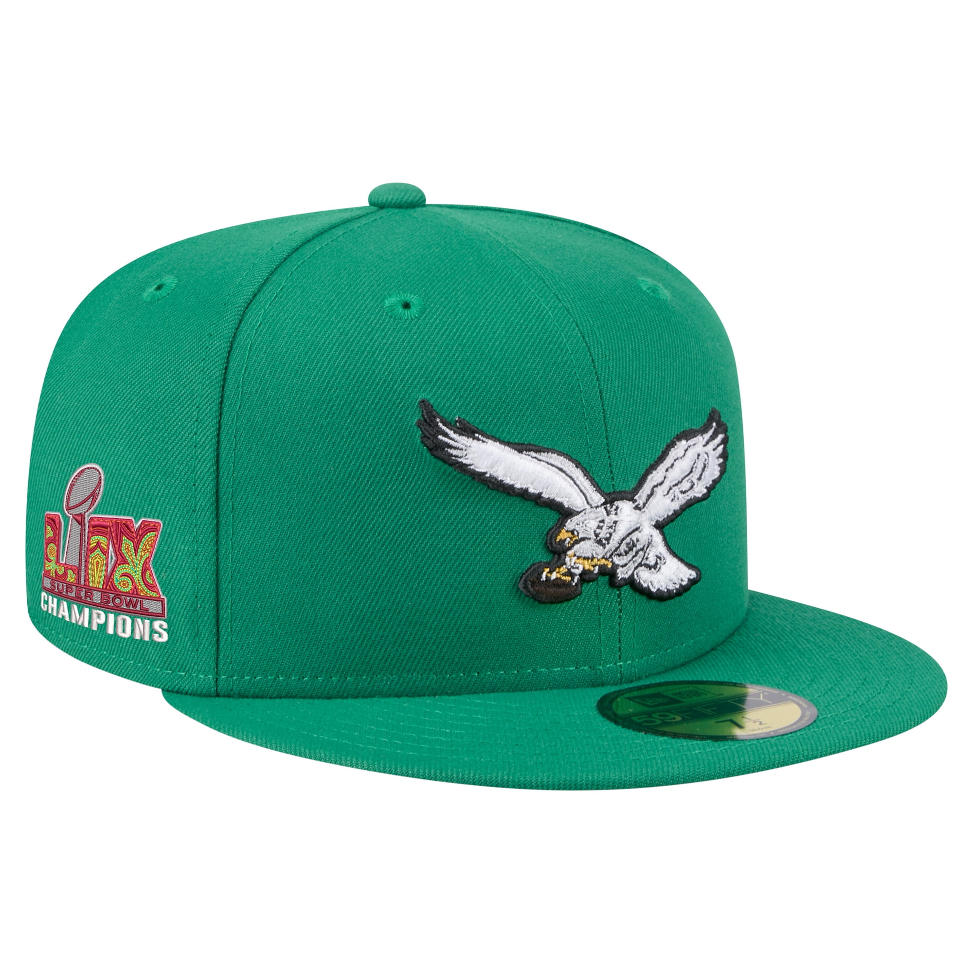 Men's New Era Kelly Green Philadelphia Eagles Super Bowl LIX Champions ...