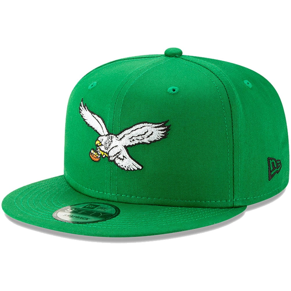 Men's New Era Kelly Green Philadelphia Eagles Throwback 9FIFTY ...