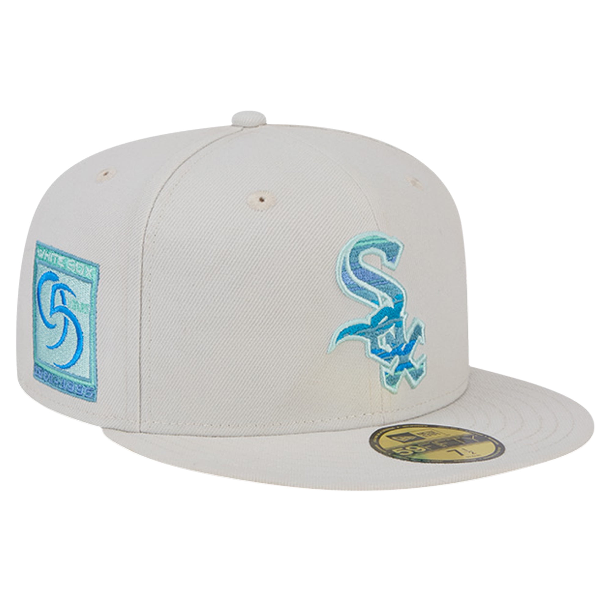 Men's New Era Khaki Chicago White Sox Stone Mist 59FIFTY Fitted Hat ...