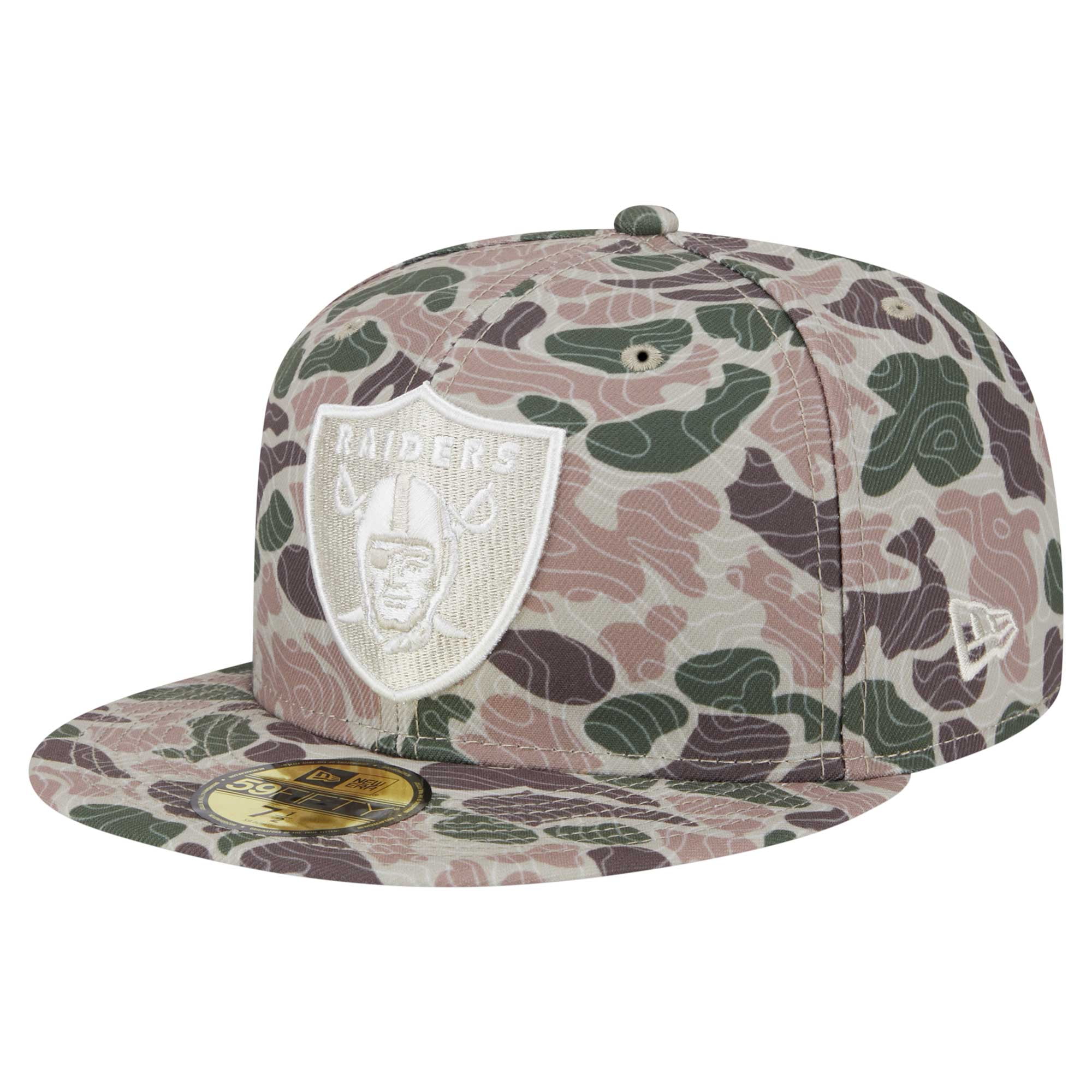 Men's New Era Las Vegas Raiders Geo Camo 59FIFTY Fitted Hat - Walmart.com