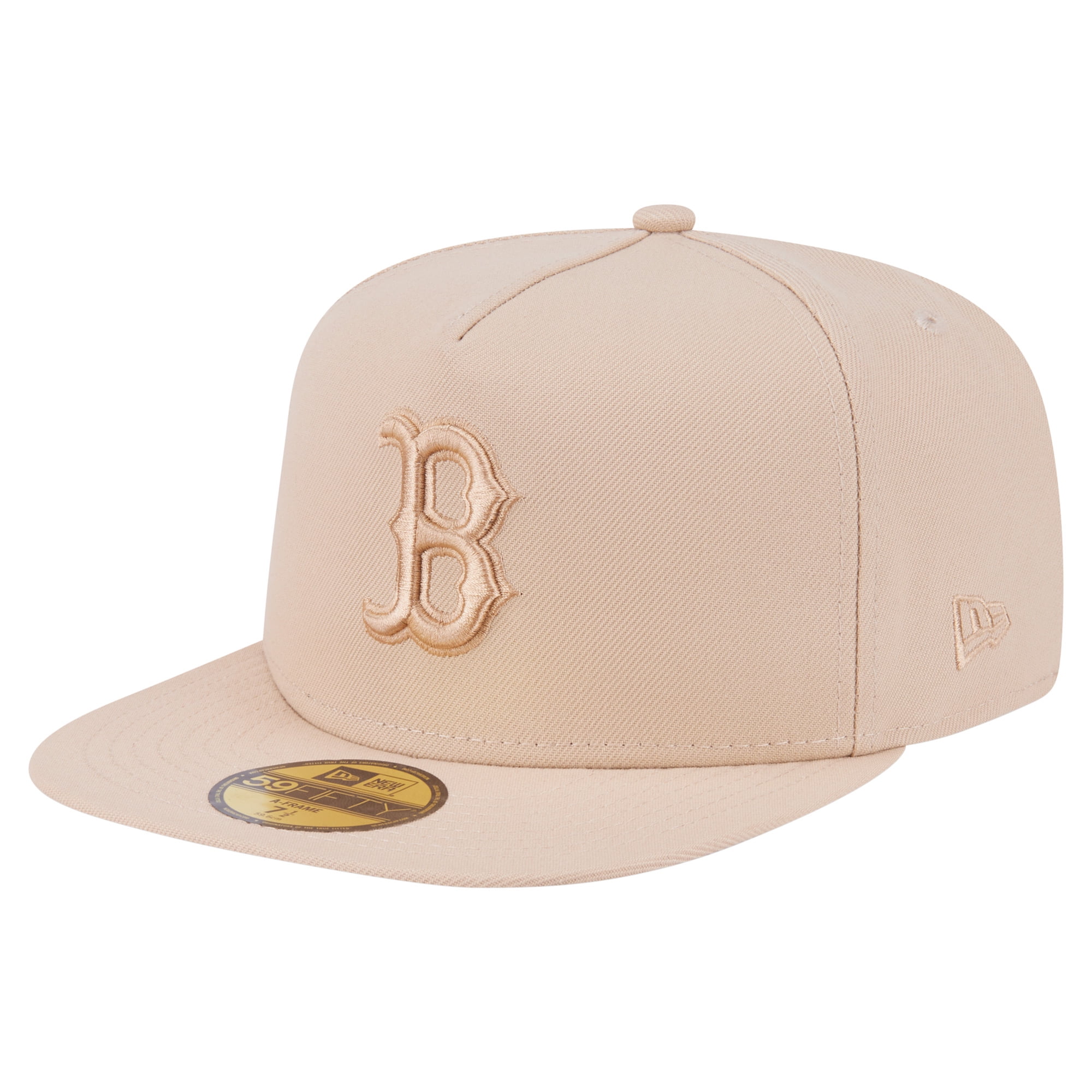 Men's New Era Light Beige Boston Red Sox Color Pack A-Frame 59FIFTY ...