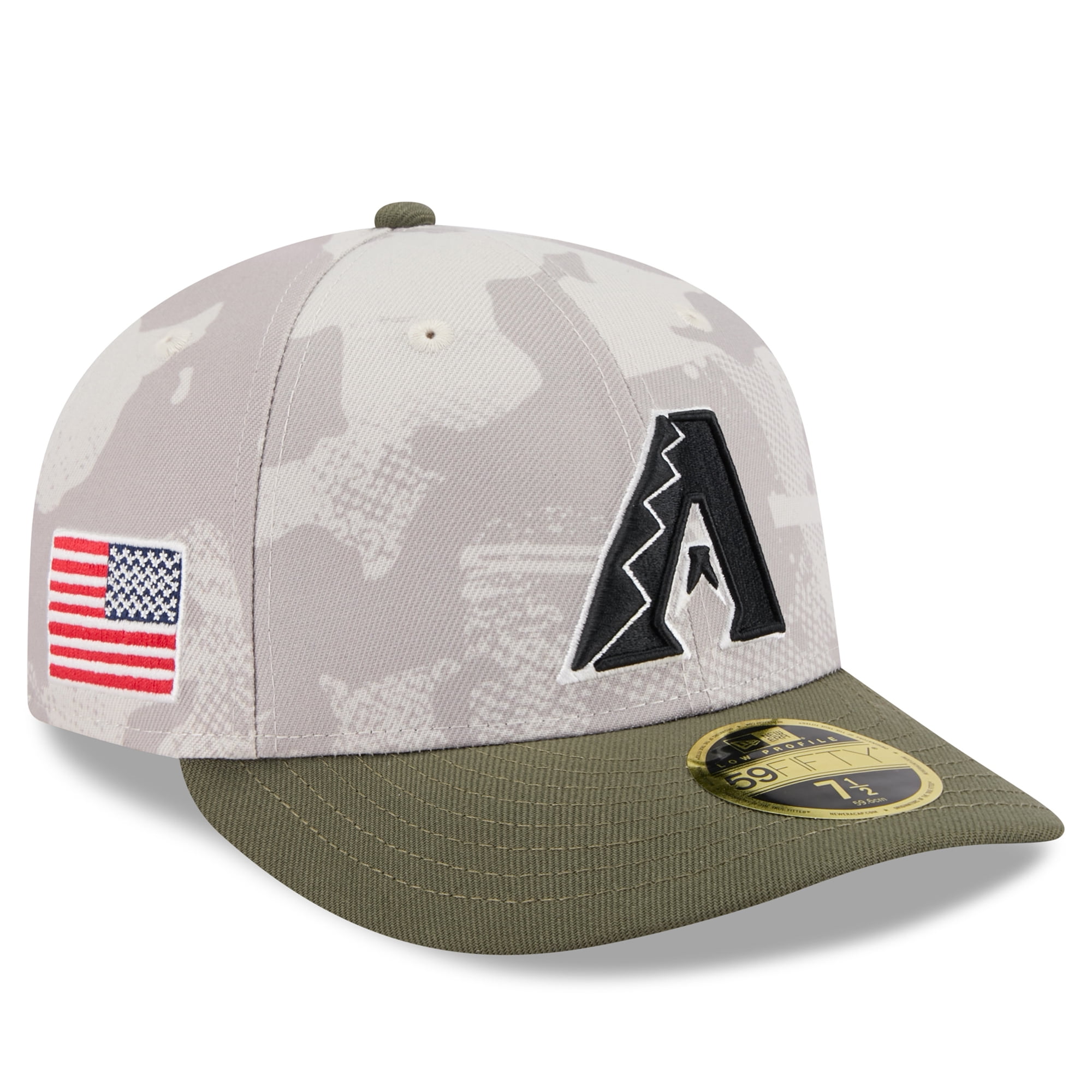 Men's New Era Light Beige/Olive Arizona Diamondbacks 2025 Armed Forces ...