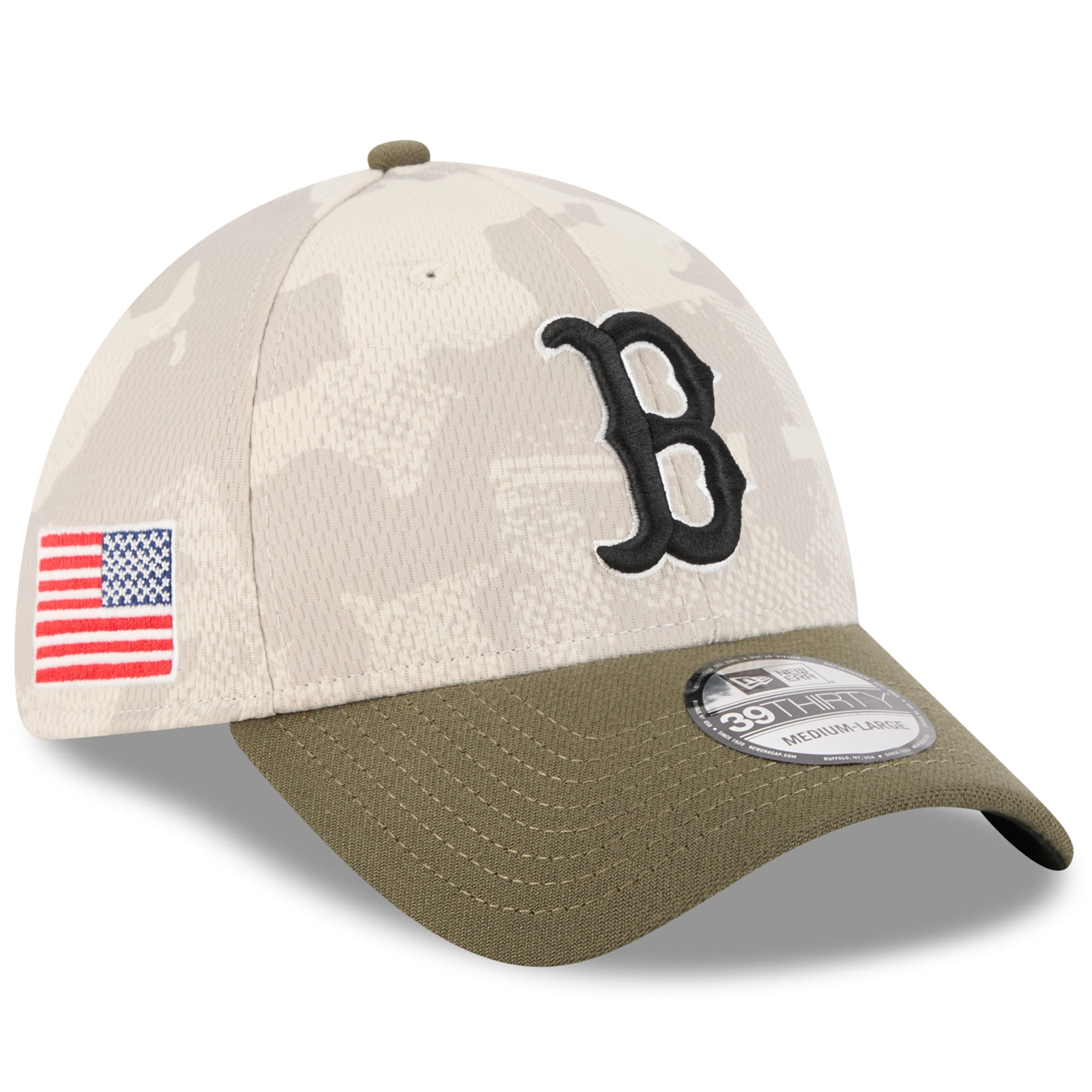 Men's New Era Light Beige/Olive Boston Red Sox 2025 Armed Forces Day ...