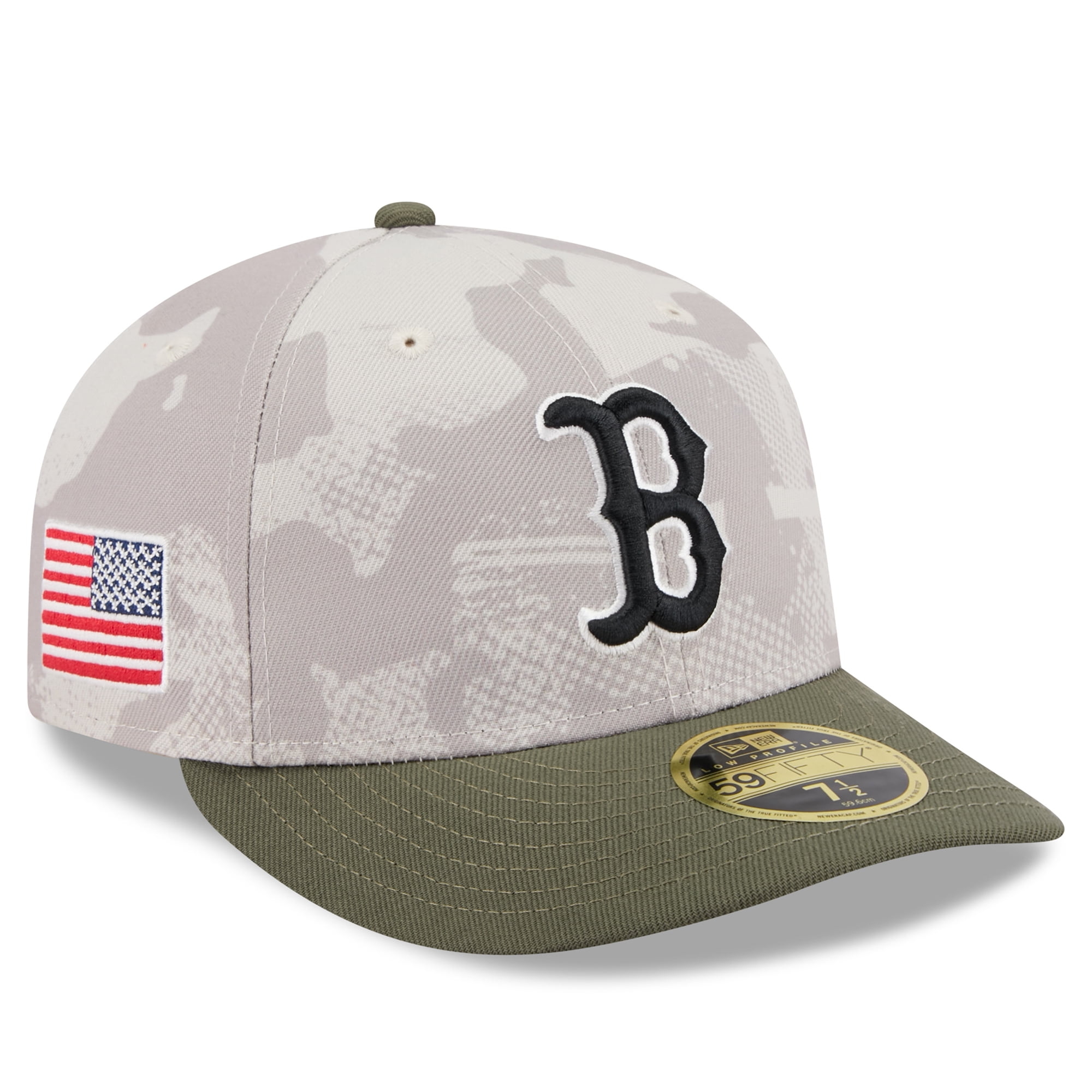 Men's New Era Light Beige/Olive Boston Red Sox 2025 Armed Forces Day ...