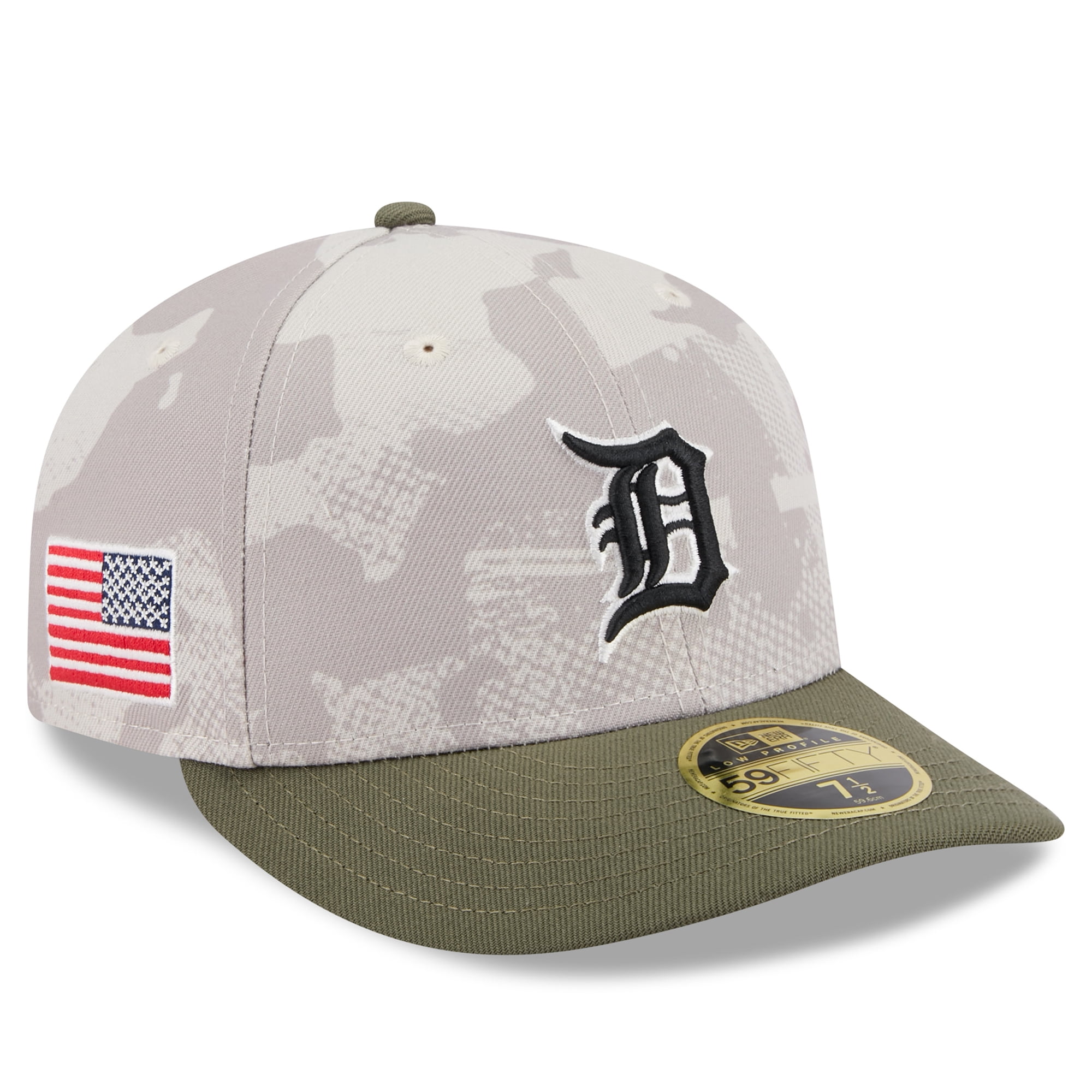 Men's New Era Light Beige/Olive Detroit Tigers 2025 Armed Forces Day ...