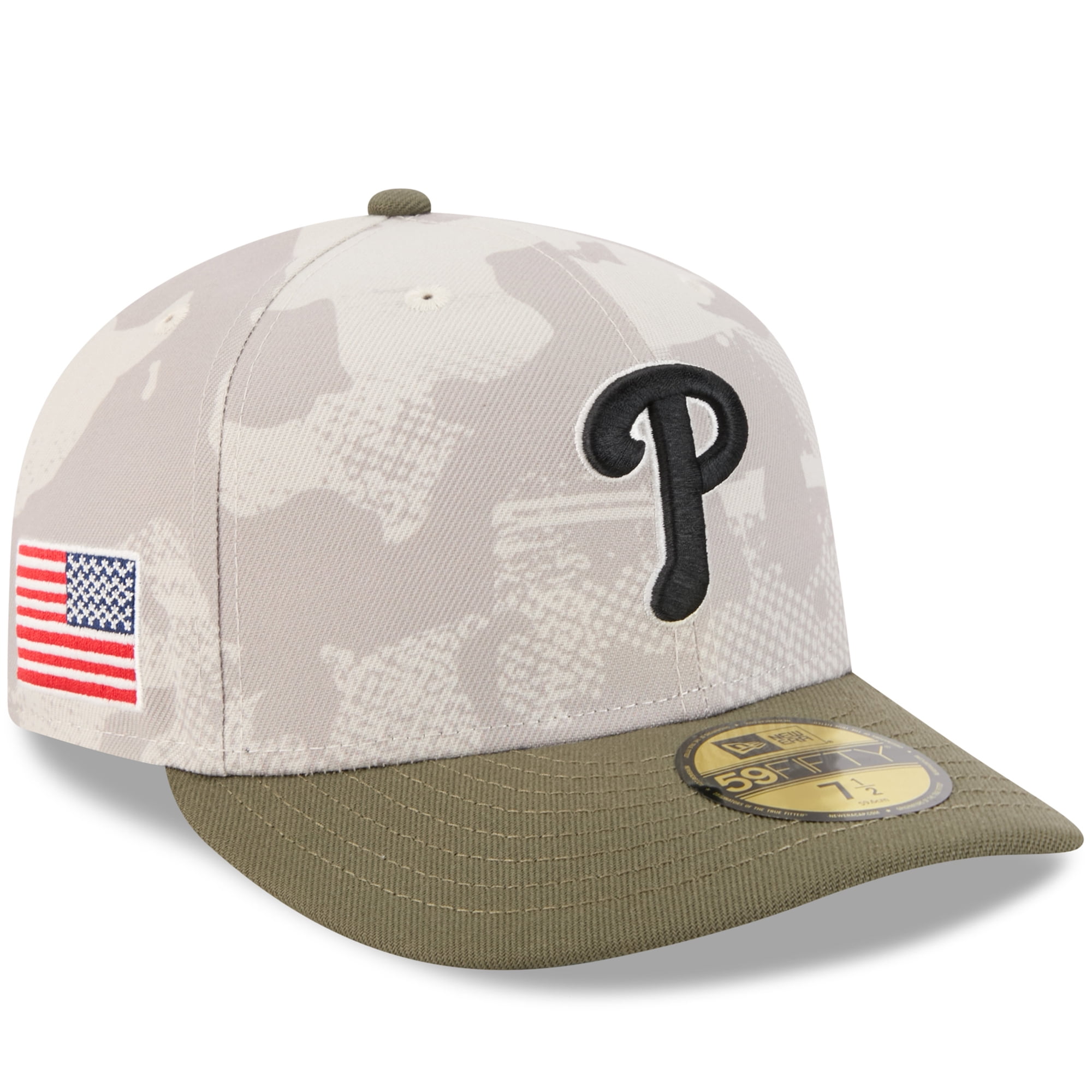 Men's New Era Light Beige/Olive Philadelphia Phillies 2025 Armed Forces ...