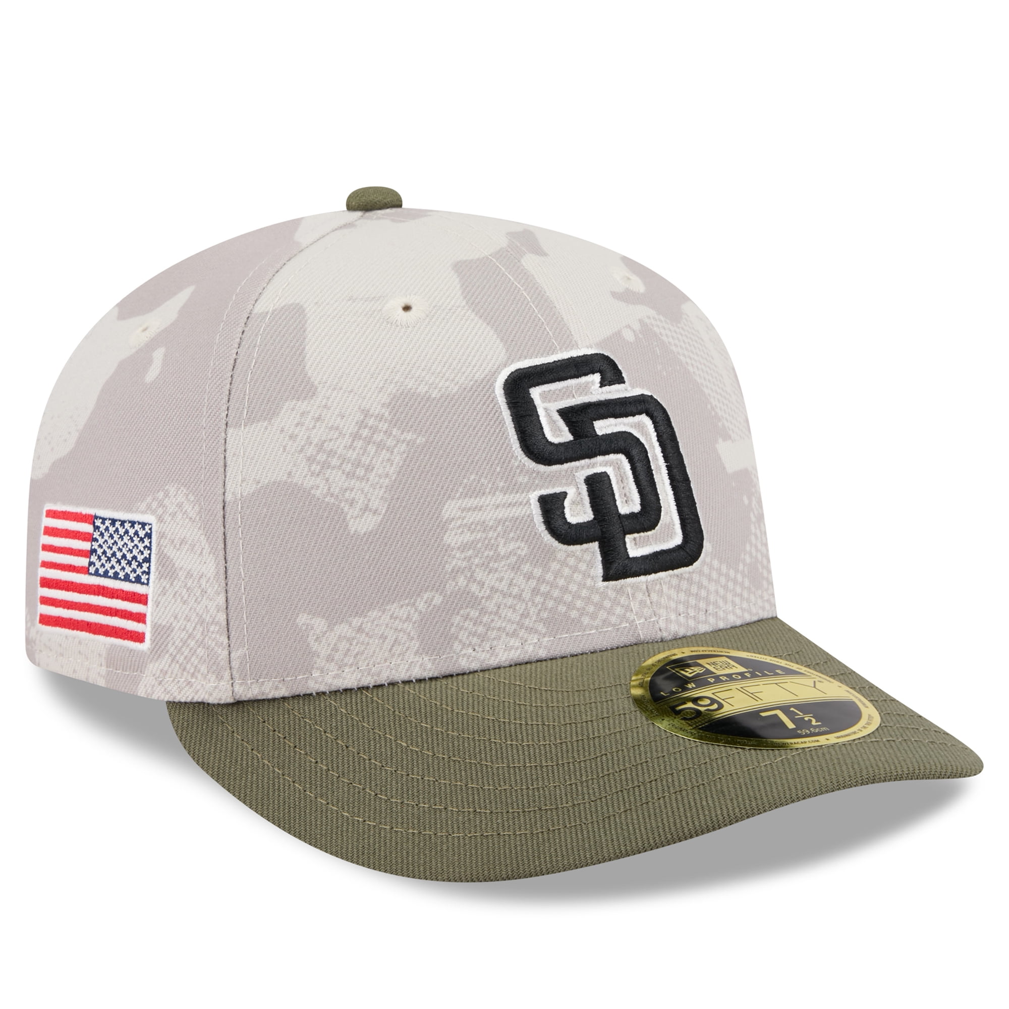 Men's New Era Light Beige/Olive San Diego Padres 2025 Armed Forces Day ...