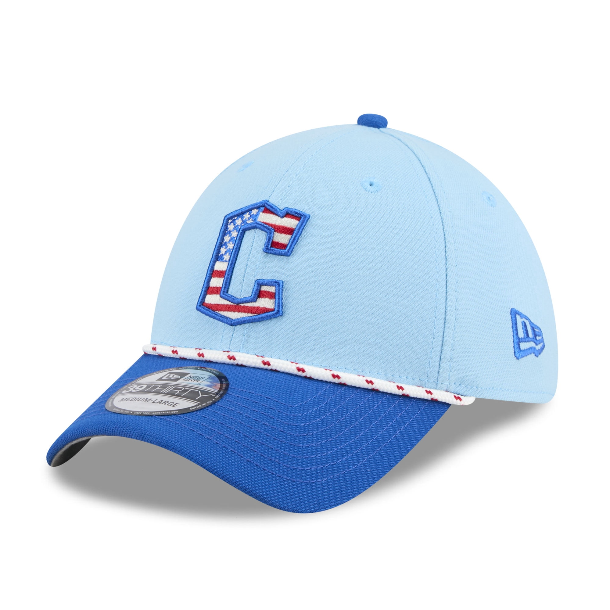 Men's New Era Light Blue/Blue Cleveland Guardians 2025 Fourth of July ...