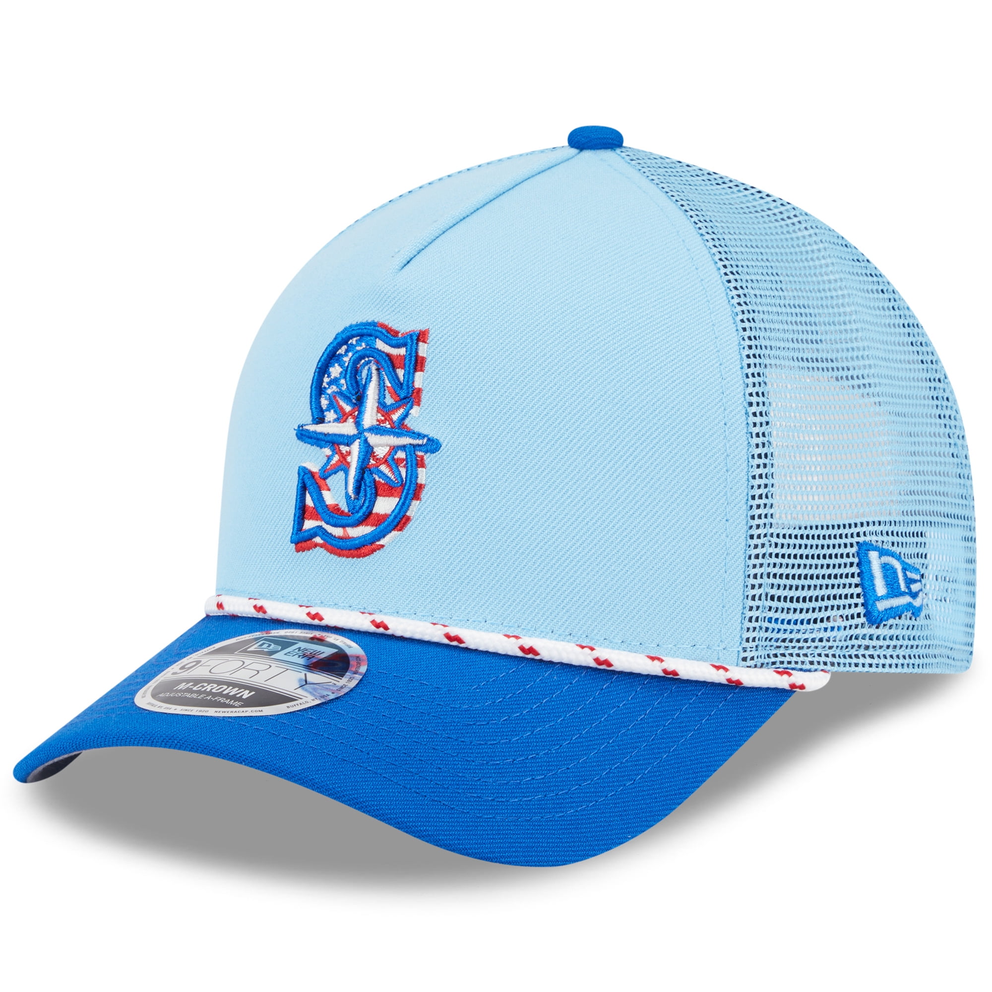 Men's New Era Light Blue/Blue Seattle Mariners 2025 Fourth of July ...
