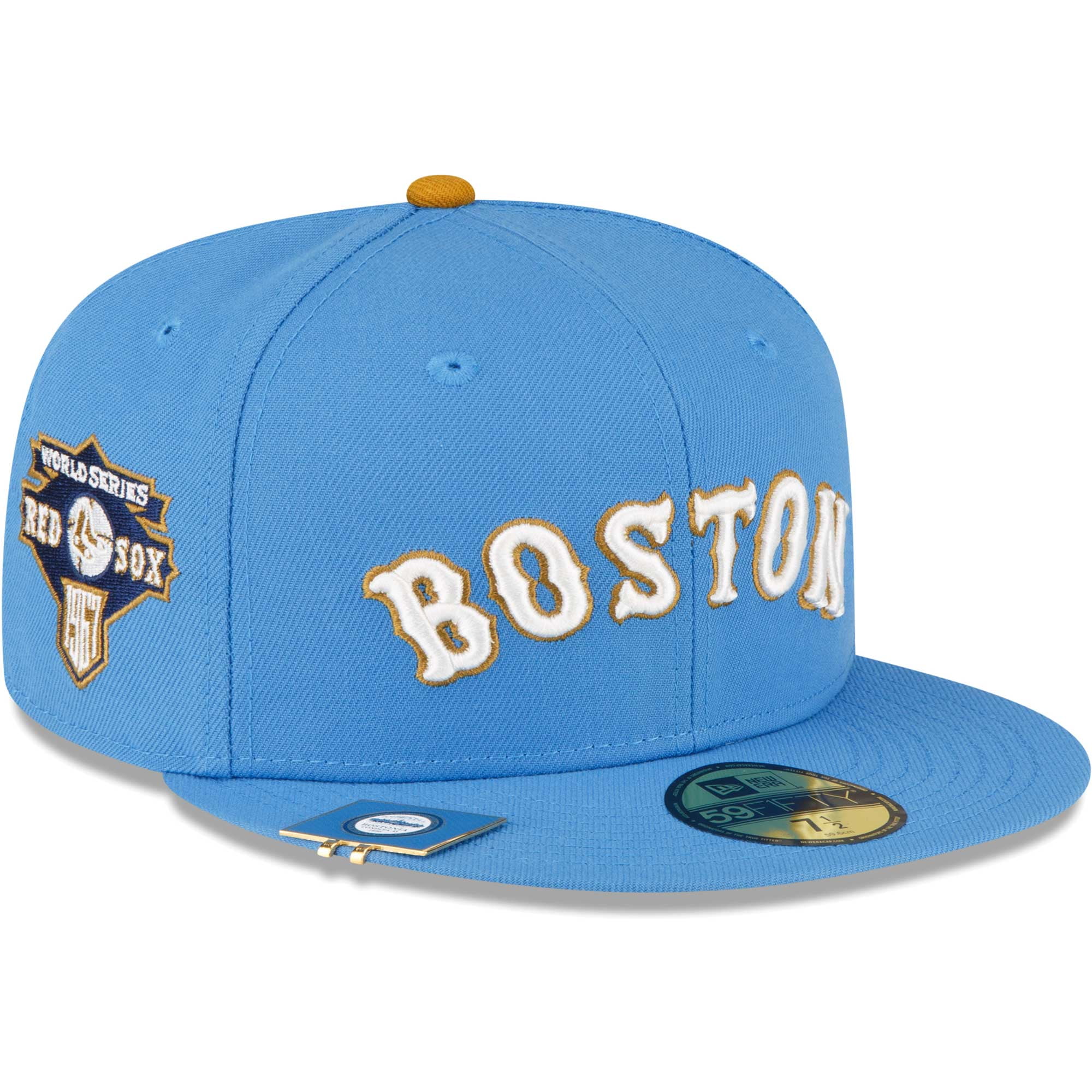 Men's New Era Light Blue Boston Red Sox City Flag 59FIFTY Fitted Hat ...