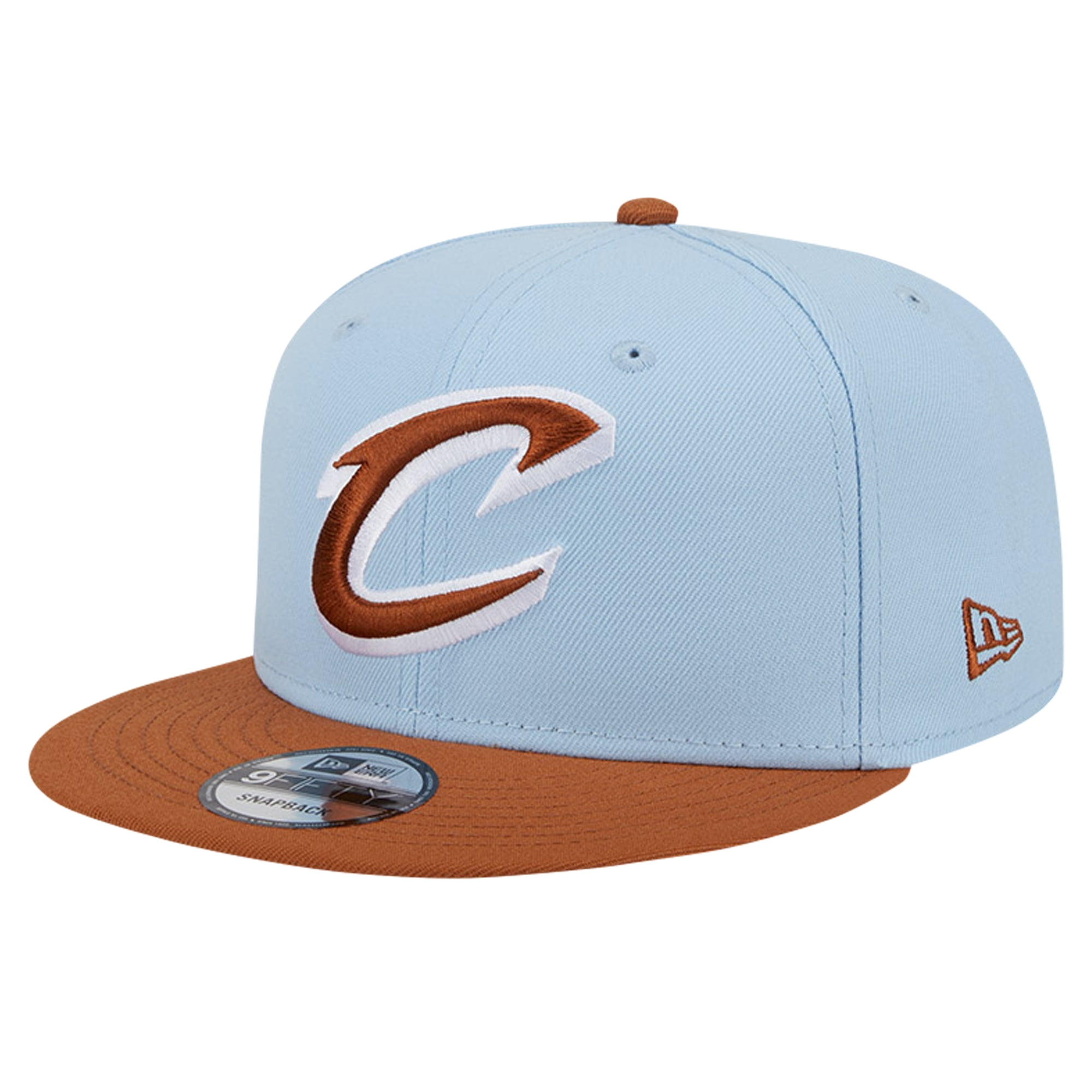 Men's New Era Light Blue/Brown Cleveland Cavaliers 2-Tone Color Pack ...