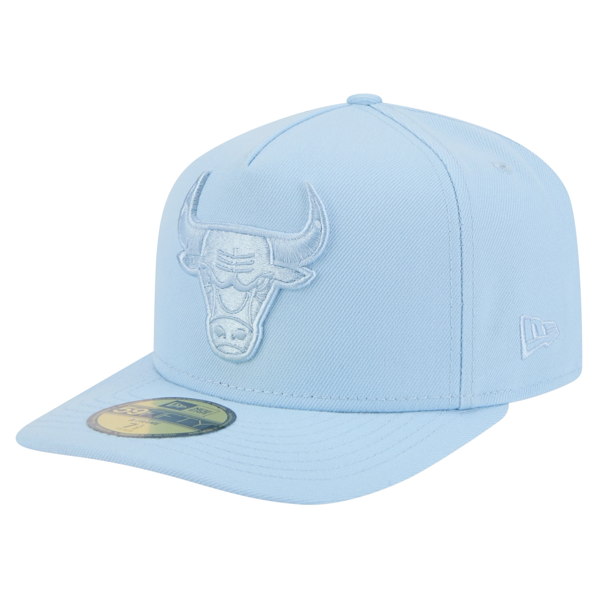Men's New Era Light Blue Chicago Bulls Colorpack A-Frame Pinch Front ...