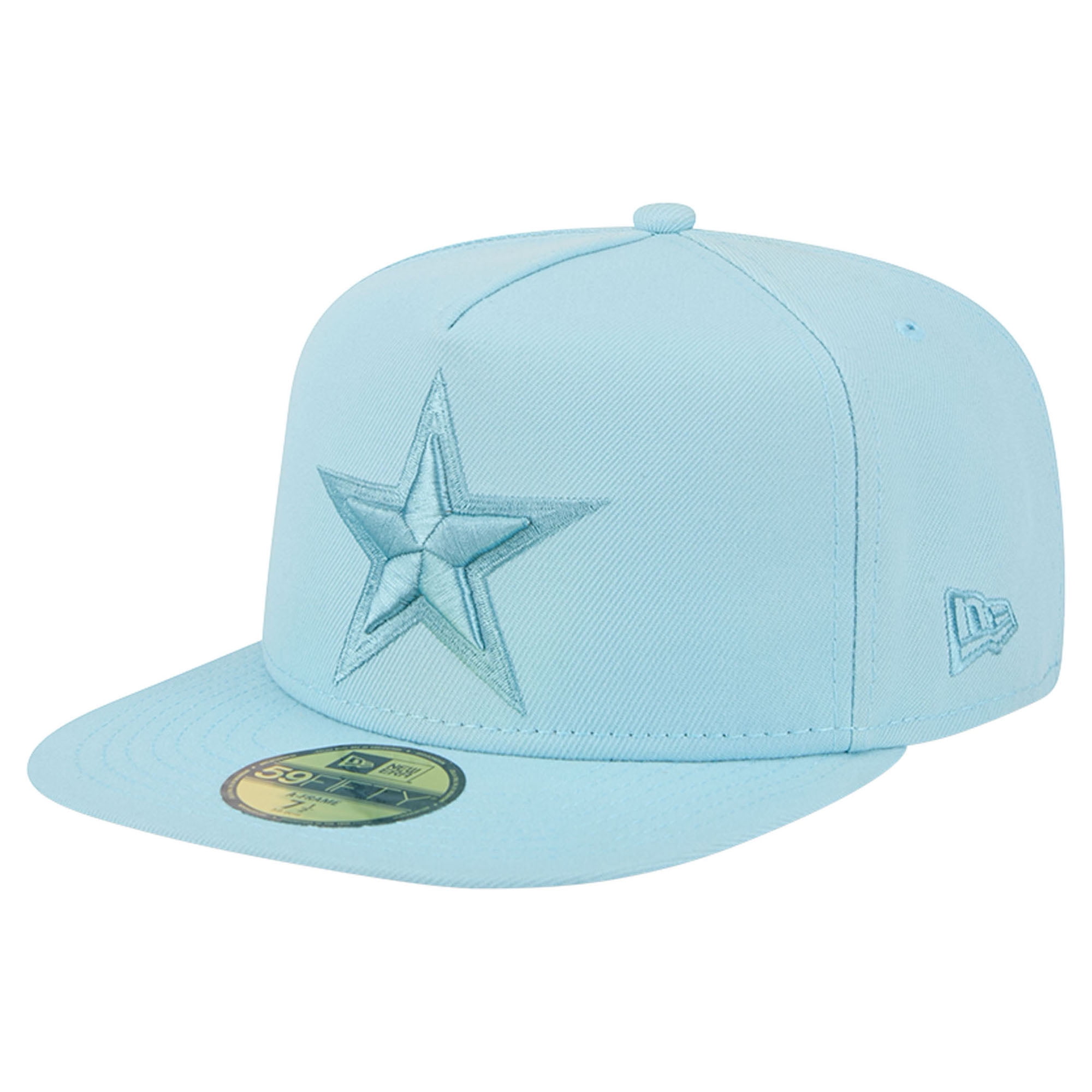 Men's New Era Light Blue Dallas Cowboys Color Pack A-Frame 59FIFTY ...