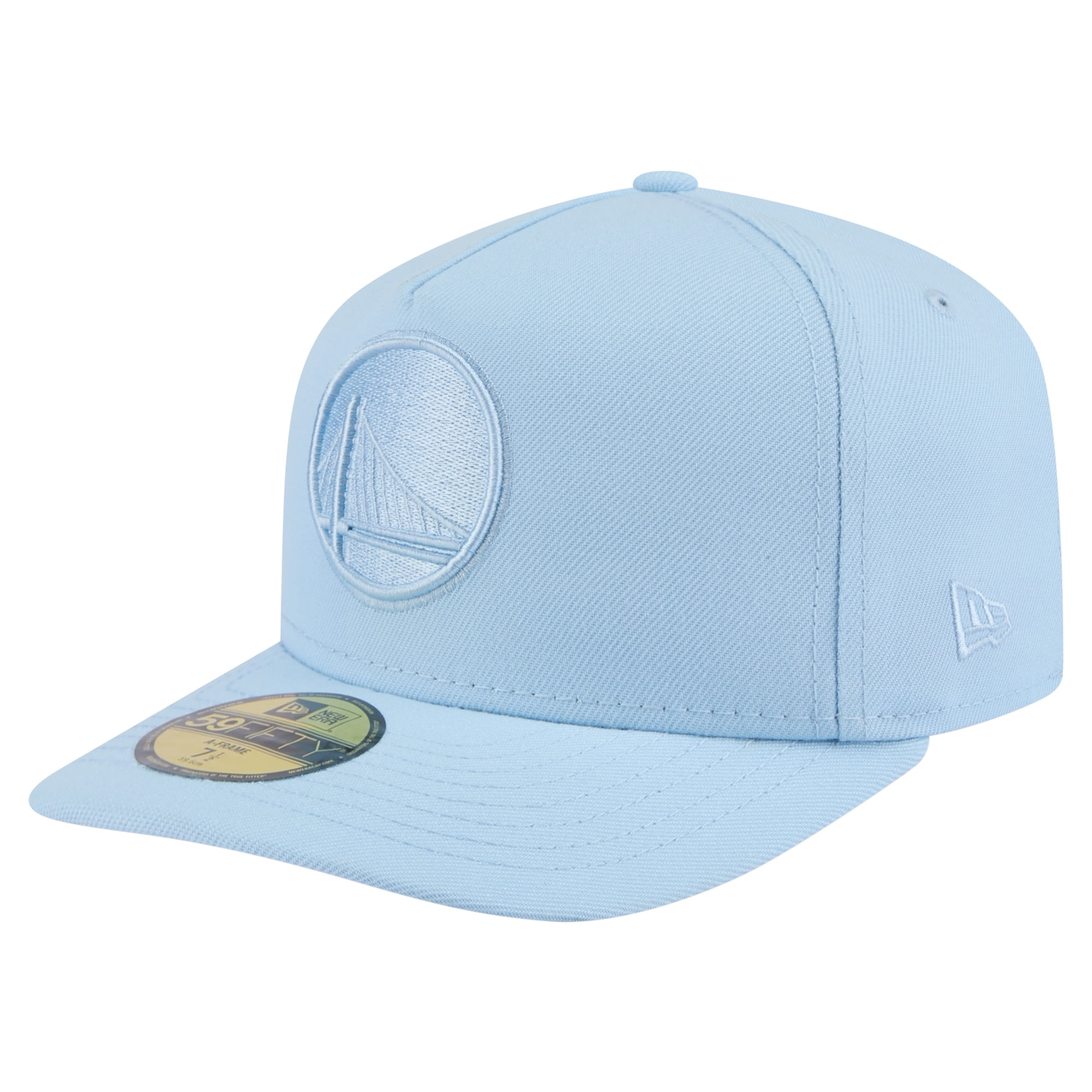 Men's New Era Light Blue Golden State Warriors Colorpack A-Frame Pinch ...