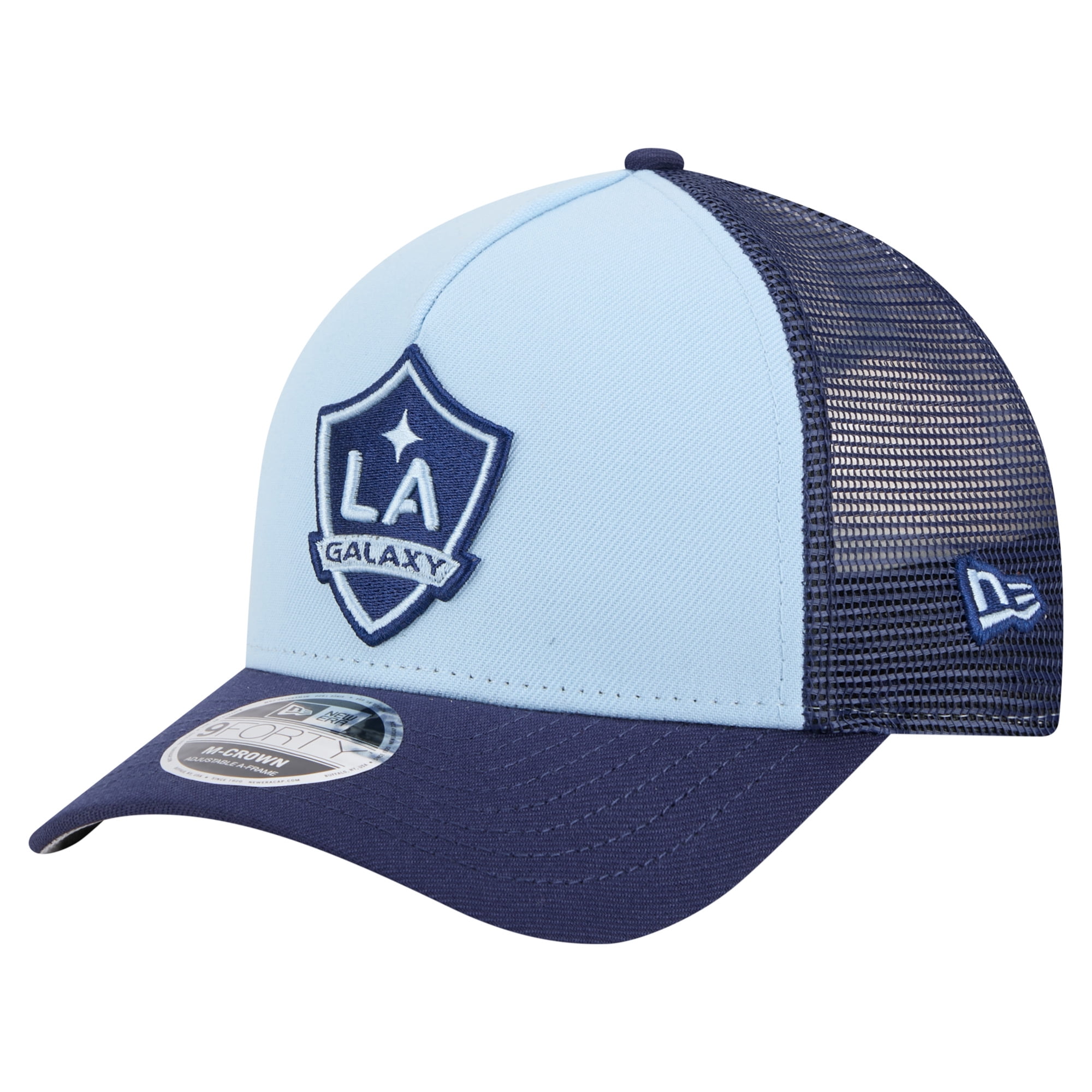 Men's New Era Light Blue LA Galaxy Color Pack 9FORTY A-Frame Adjustable ...