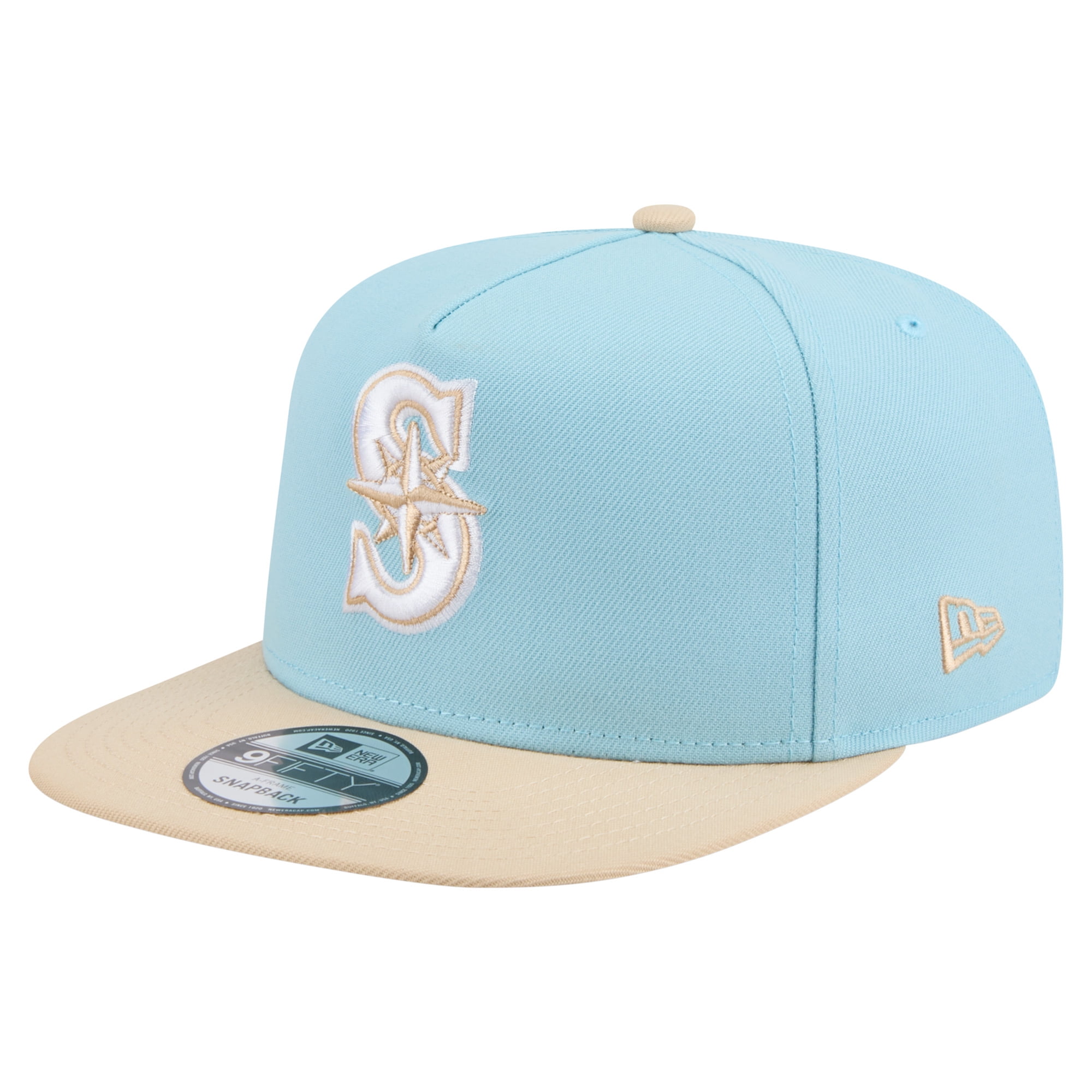 Men's New Era Light Blue/Light Beige Seattle Mariners Color Pack A ...