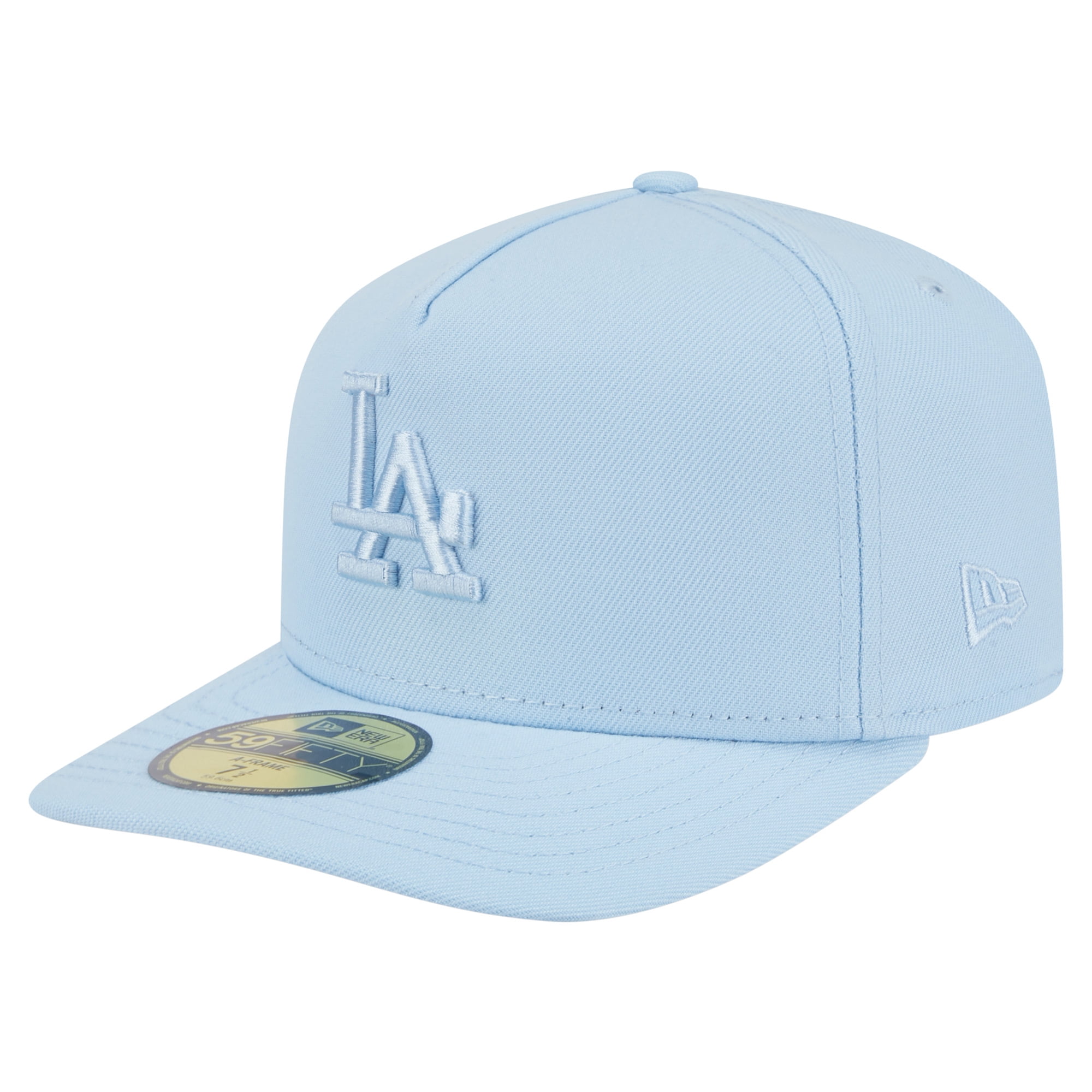 Men's New Era Light Blue Los Angeles Dodgers Color Pack A-Frame 59FIFTY ...