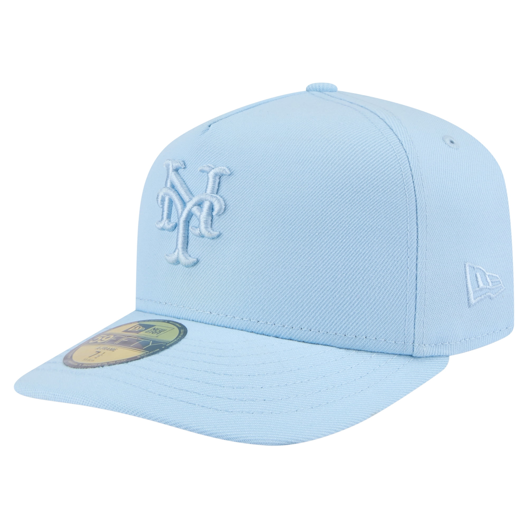 Men's New Era Light Blue New York Mets Color Pack A-Frame 59FIFTY ...