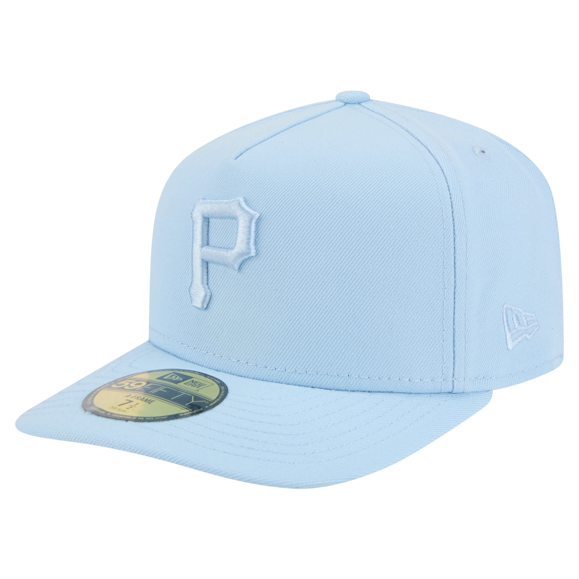 Men's New Era Light Blue Pittsburgh Pirates Color Pack A-Frame 59FIFTY ...