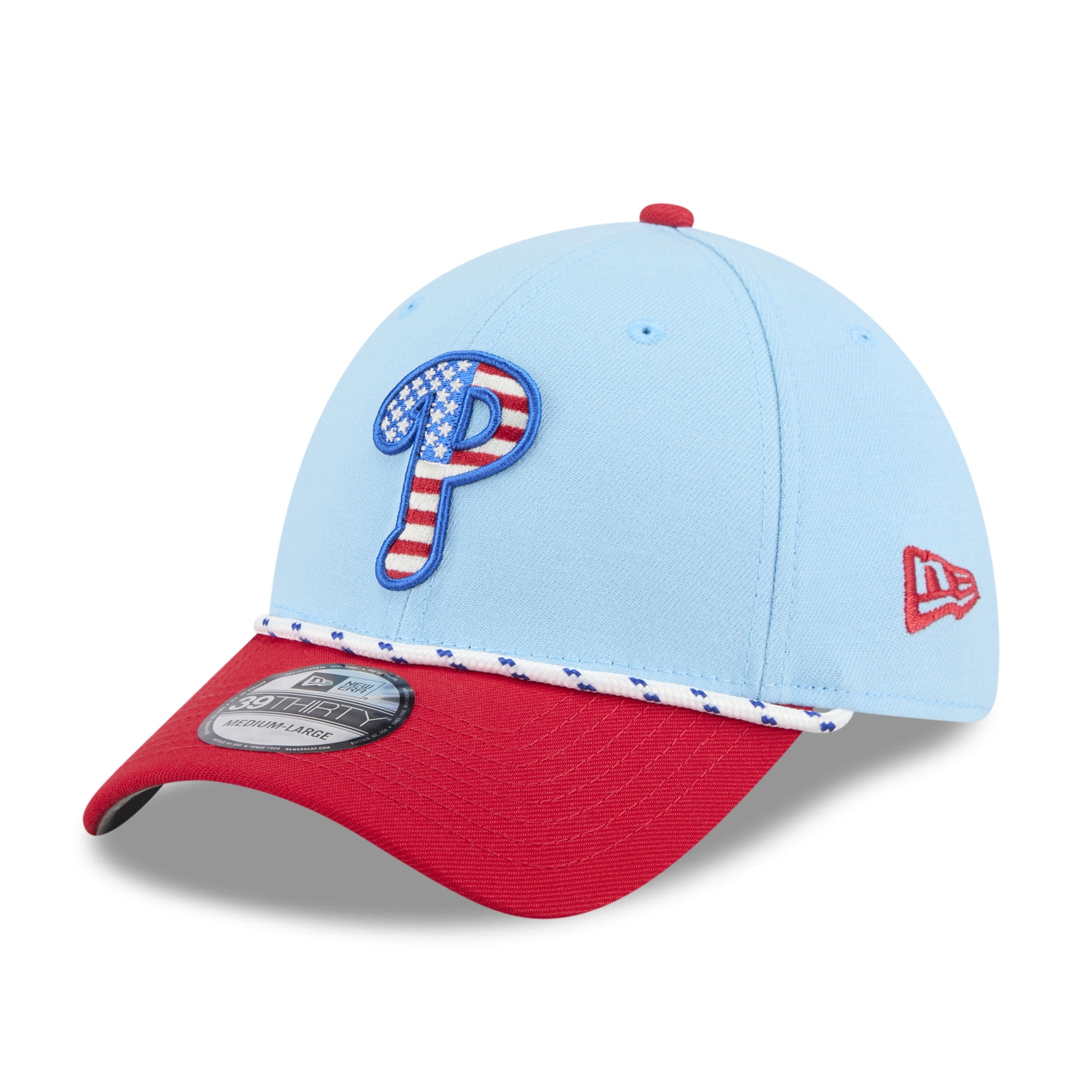 Men's New Era Light Blue/Red Philadelphia Phillies 2025 Fourth of July ...