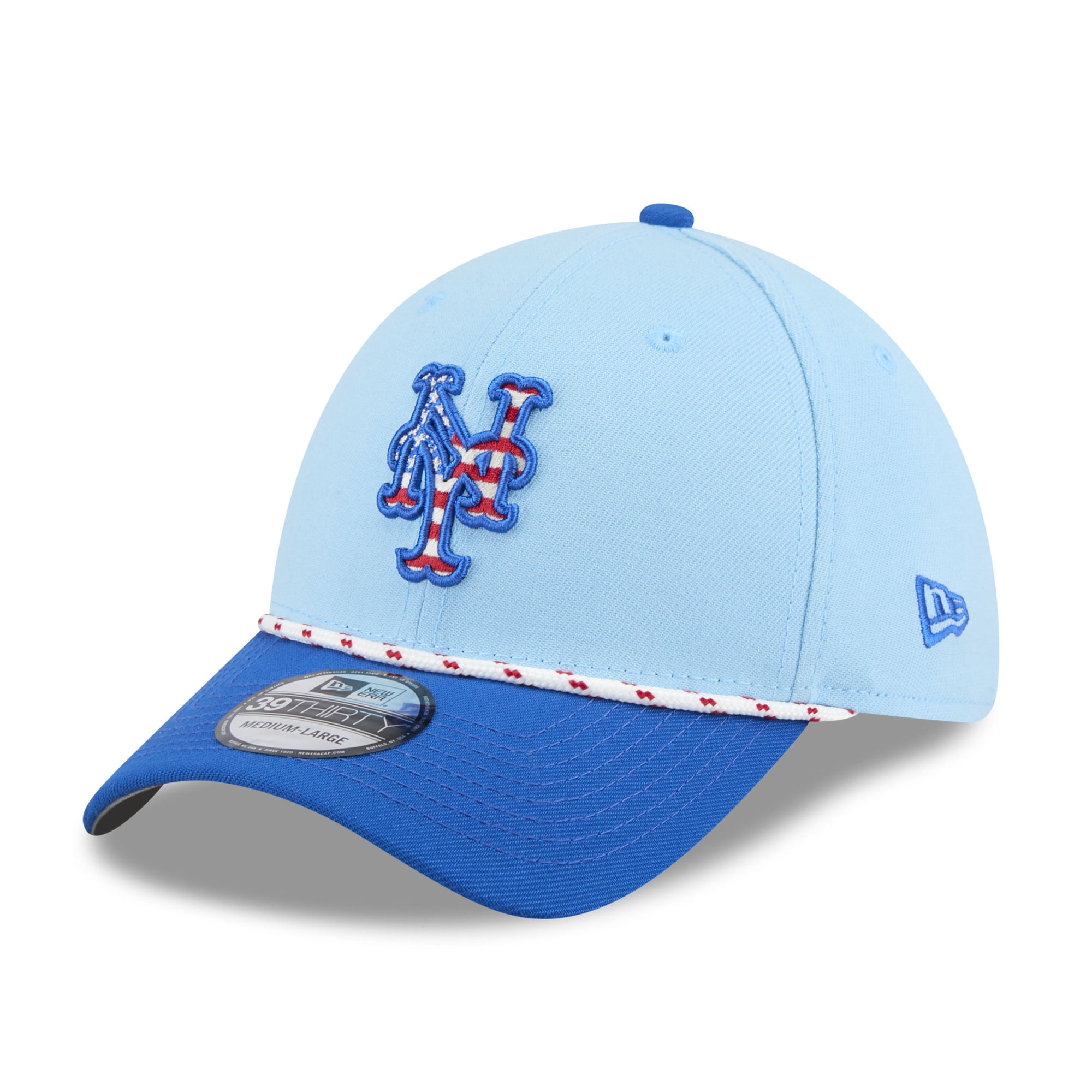 Men's New Era Light Blue/Royal New York Mets 2025 Fourth of July ...