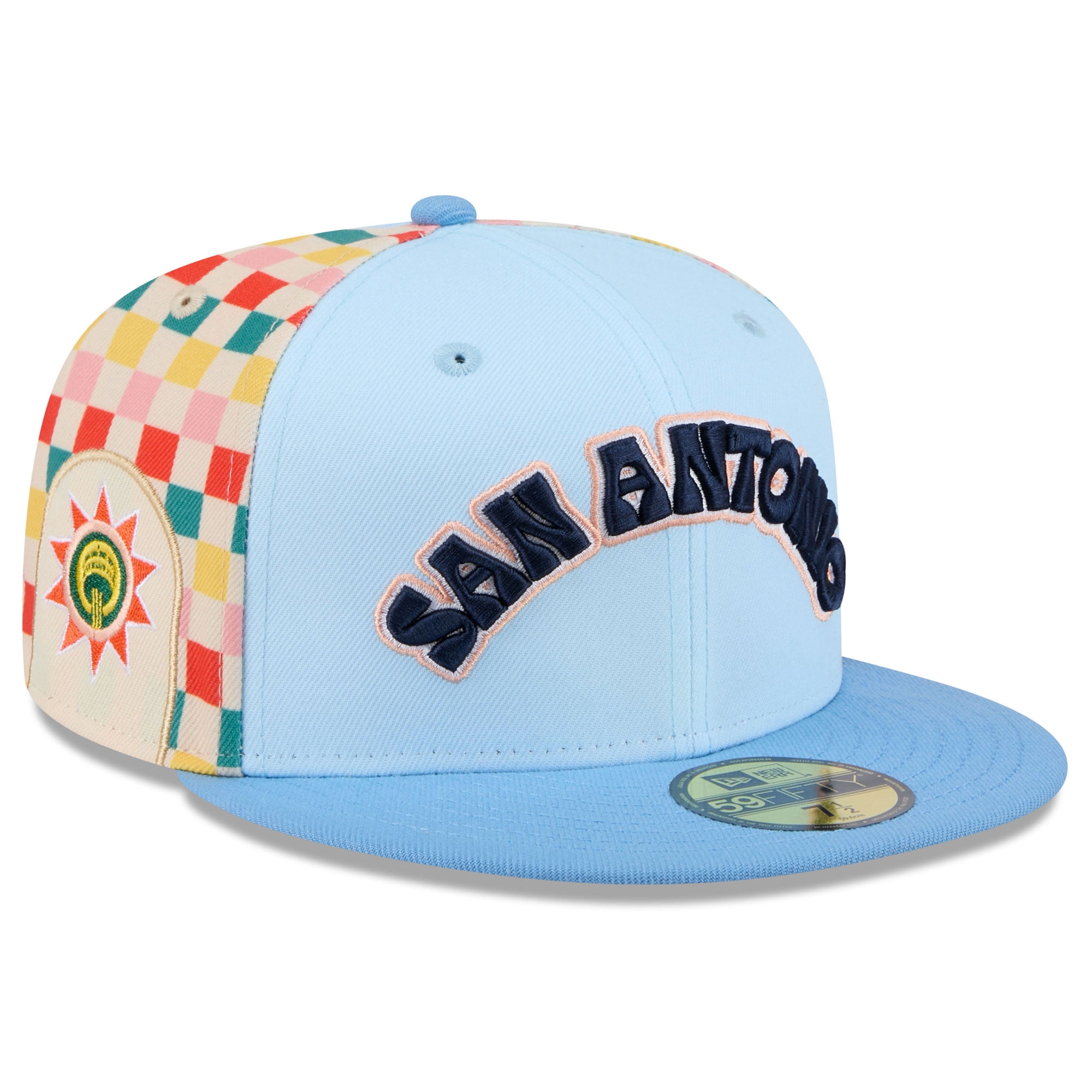 Men's New Era Light Blue San Antonio Spurs 2024/25 City Edition 59FIFTY ...