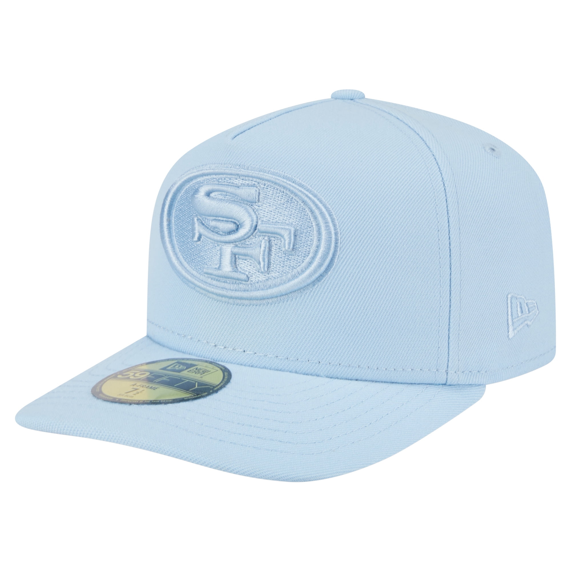 Men's New Era Light Blue San Francisco 49ers Color Pack A-Frame 59FIFTY ...