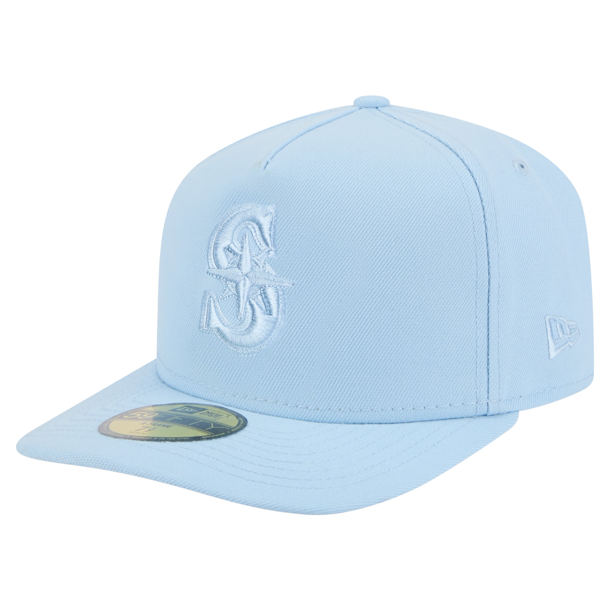 Men's New Era Light Blue Seattle Mariners Color Pack A-Frame 59FIFTY ...