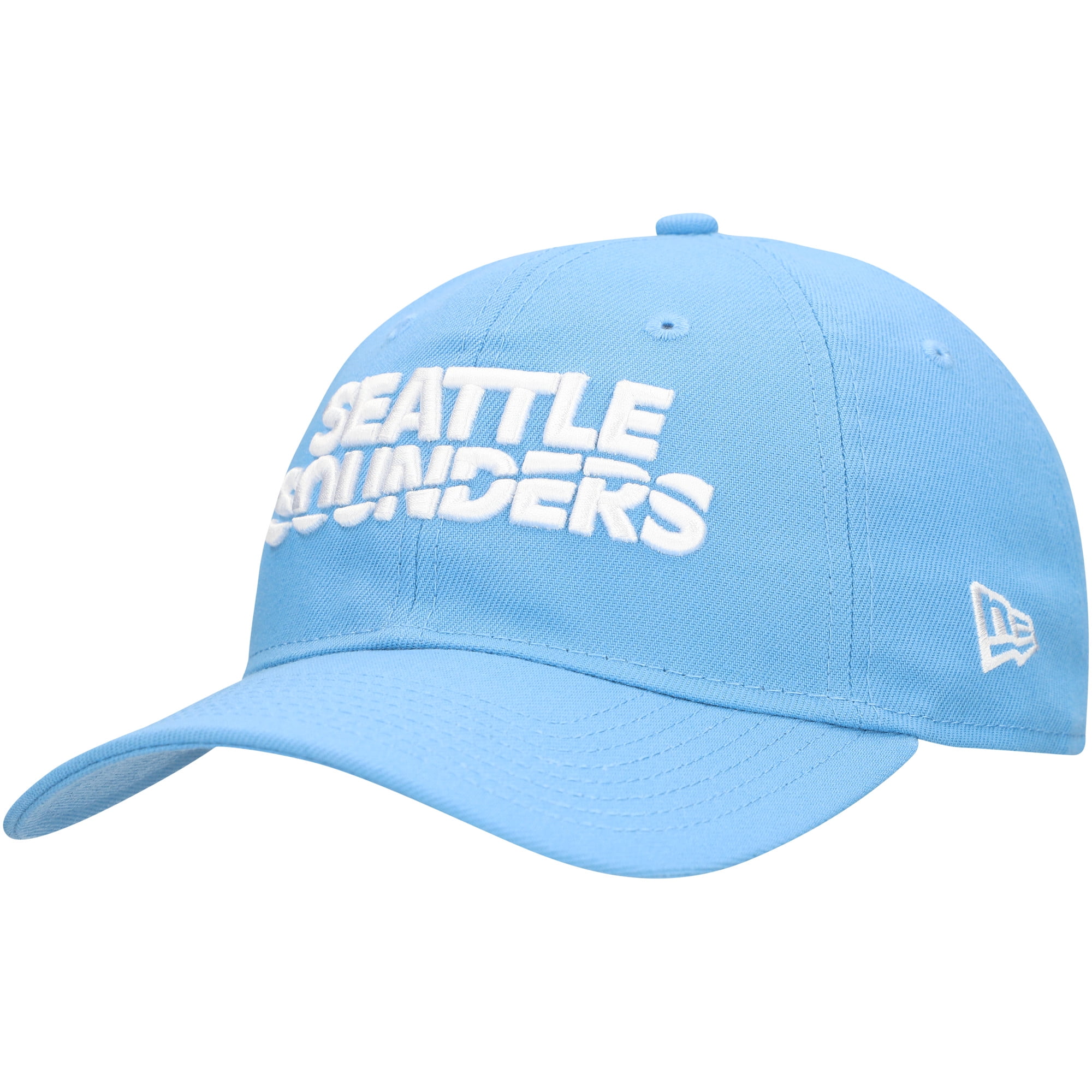 Men's New Era Light Blue Seattle Sounders FC Wordmark 9TWENTY ...