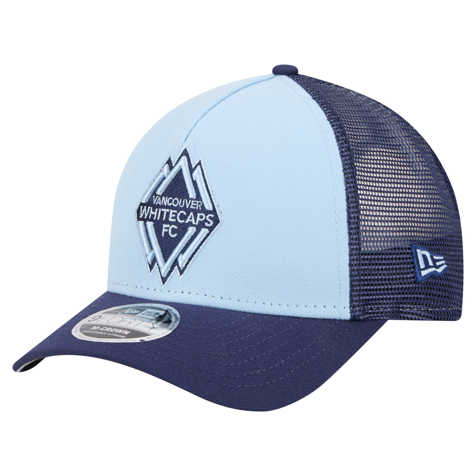 Men's New Era Light Blue Vancouver Whitecaps FC Color Pack 9FORTY M ...