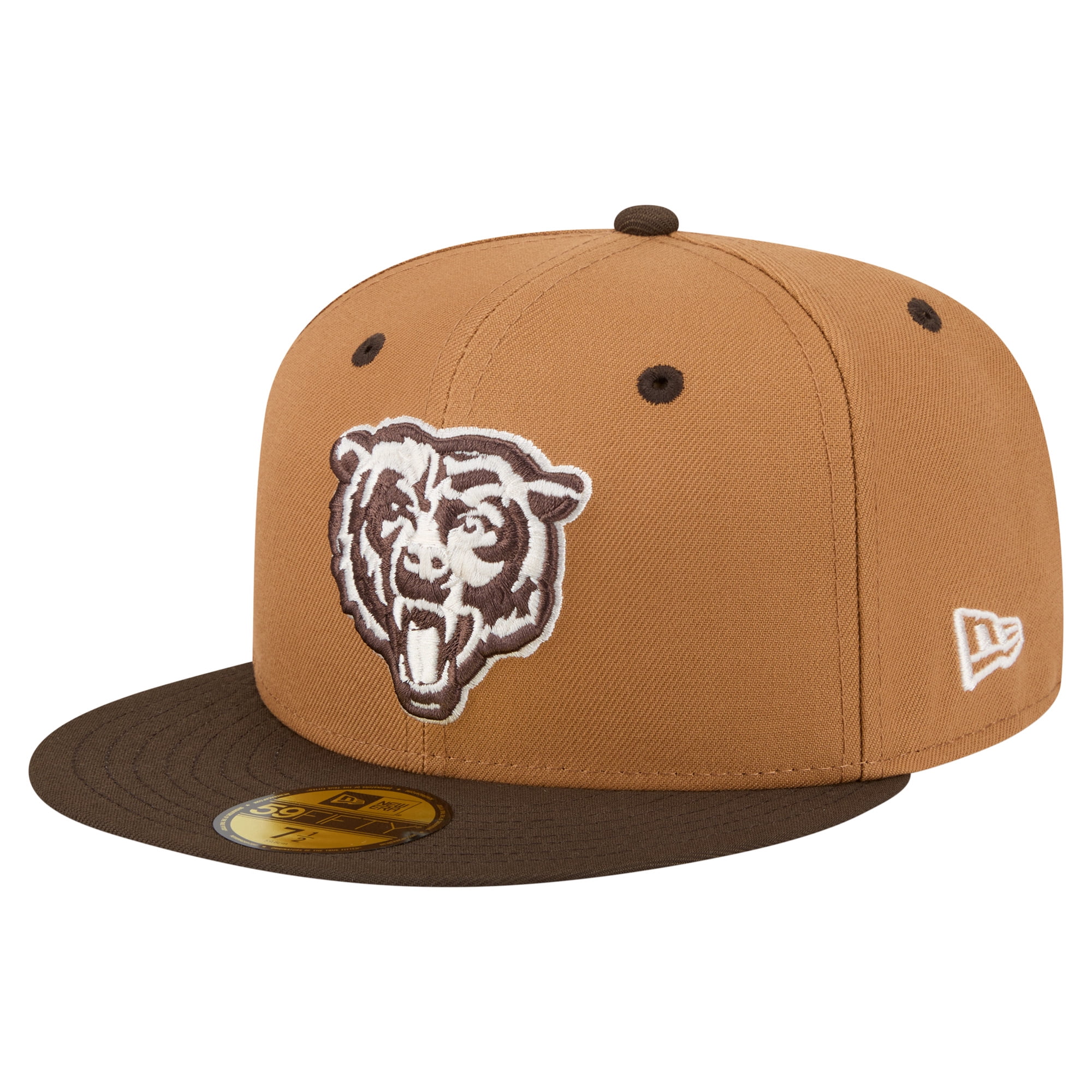 Men's New Era Light Brown/Dark Brown Chicago Bears Two-Tone Walnut ...