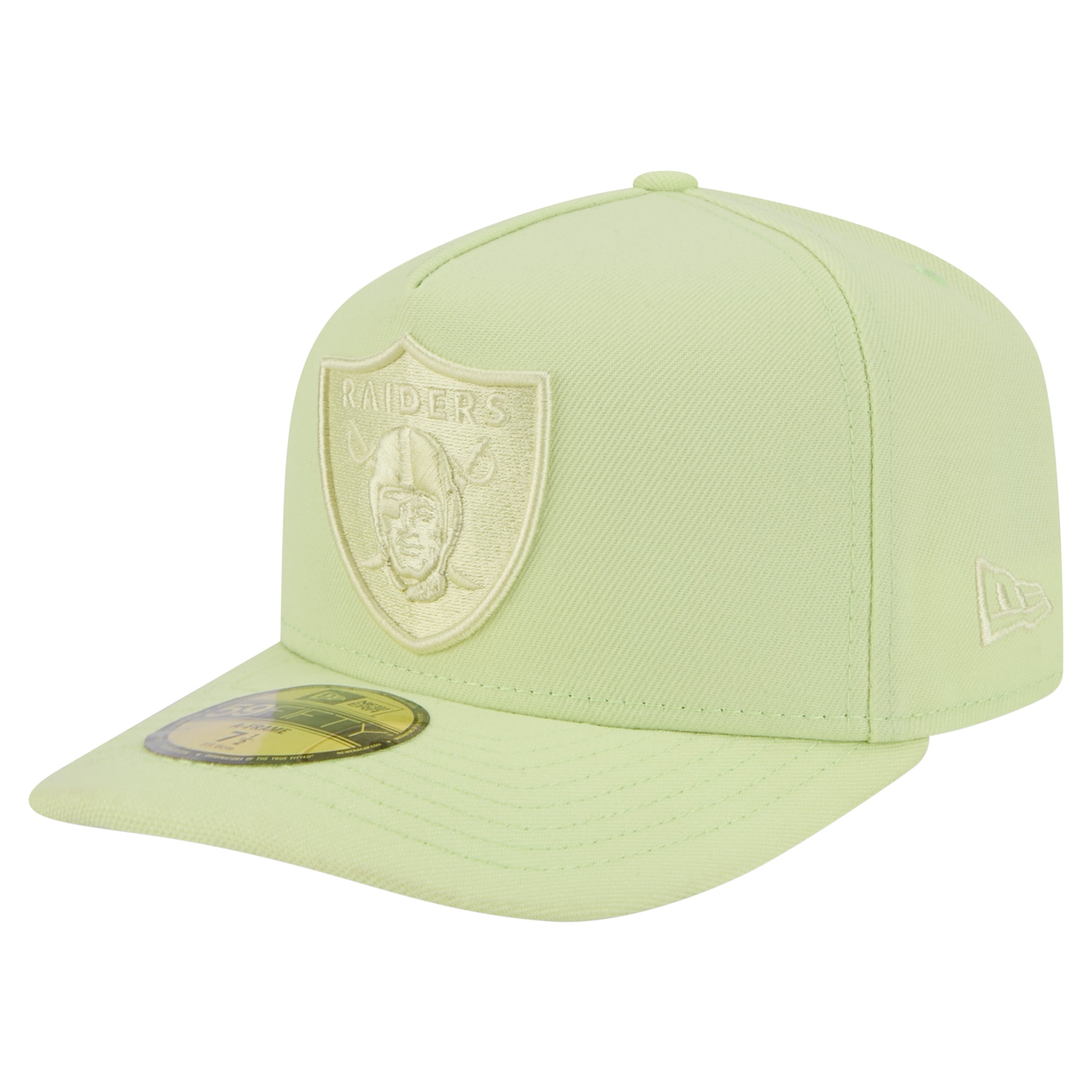 Men's New Era Light Green Las Vegas Raiders Color Pack A-Frame 59FIFTY ...