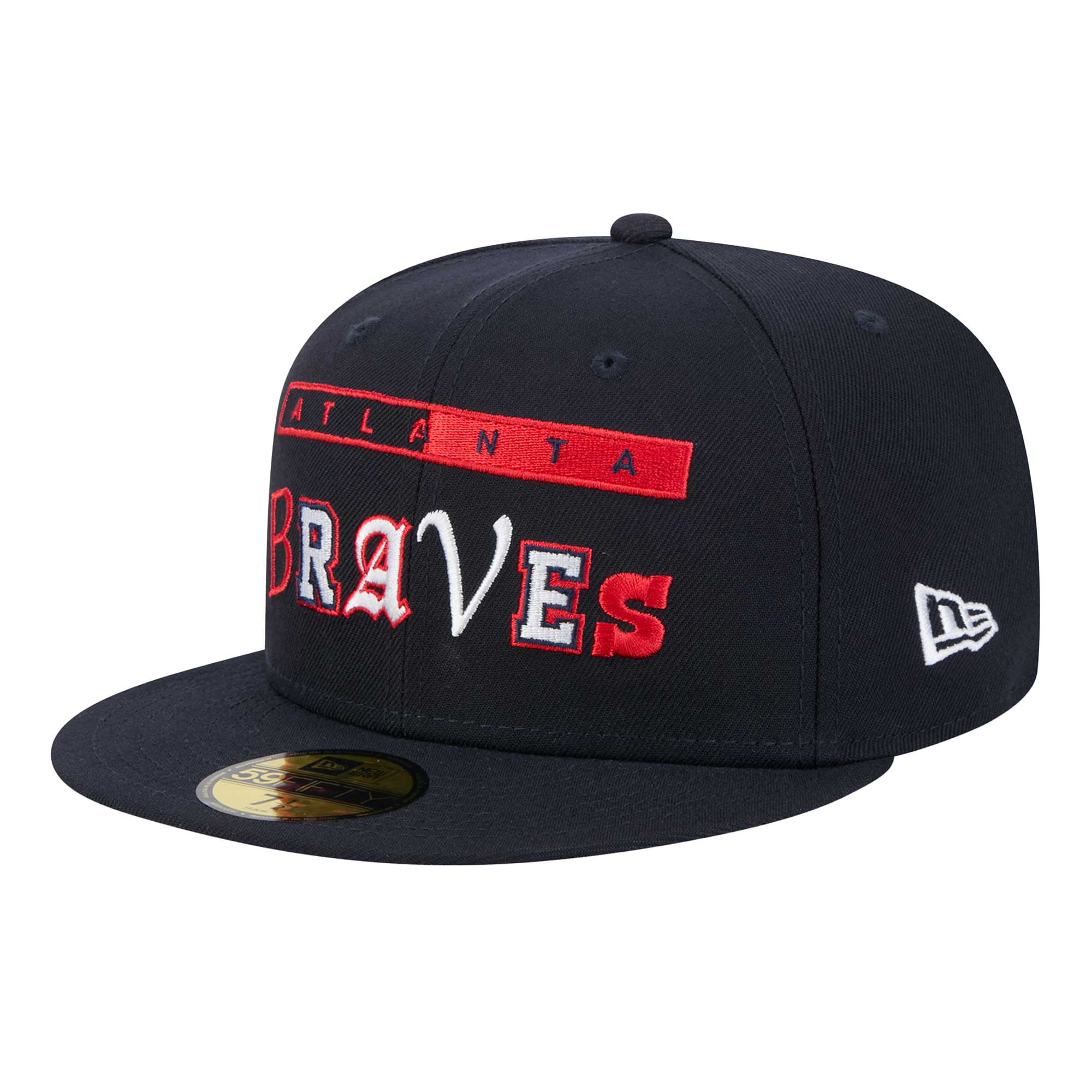 Men's New Era Navy Atlanta Braves Ransom 59FIFTY Fitted Hat - Walmart.com