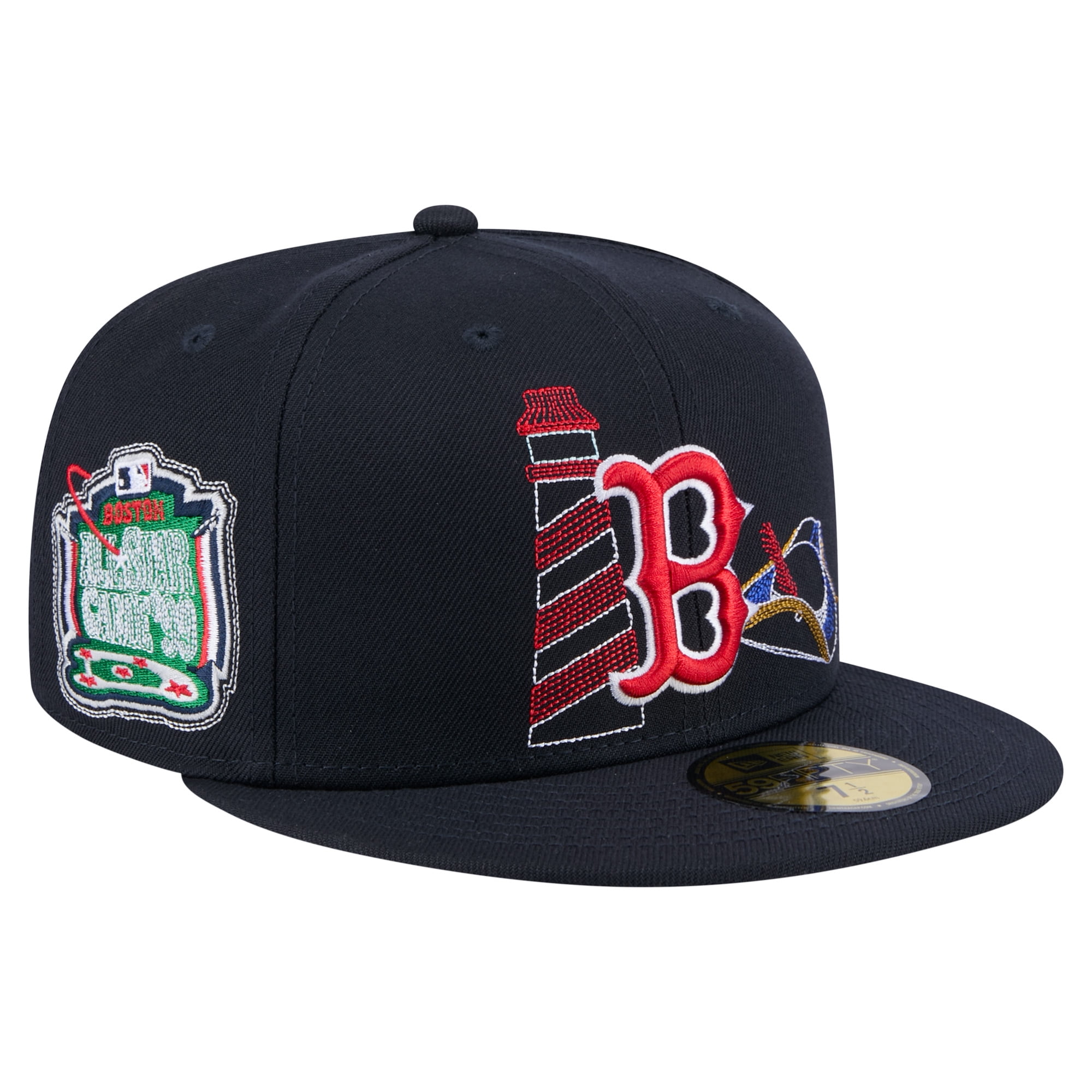 Men's New Era Navy Boston Red Sox State Stitch 59FIFTY Fitted Hat ...