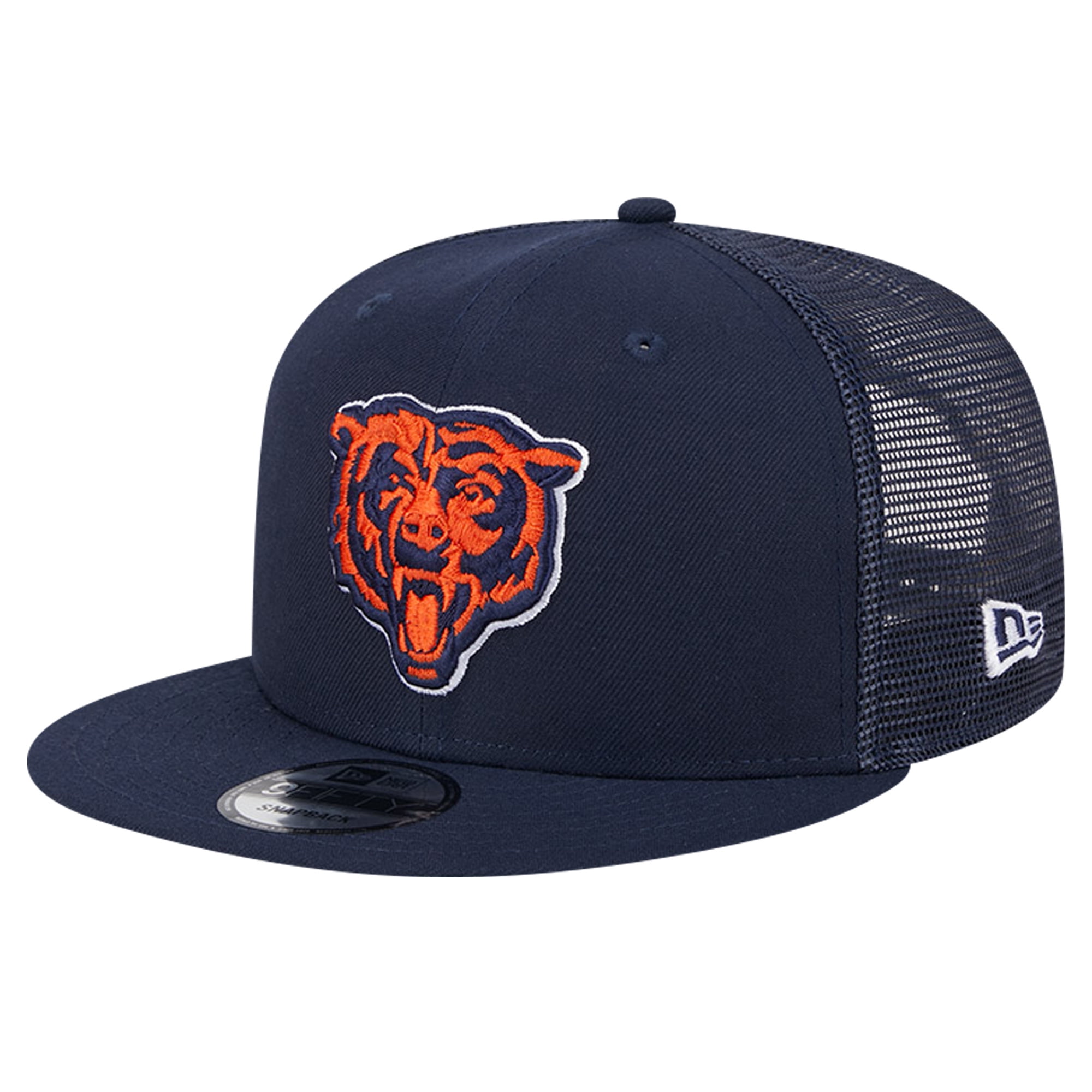 Men's New Era Navy Chicago Bears Main Trucker 9FIFTY Snapback Hat ...
