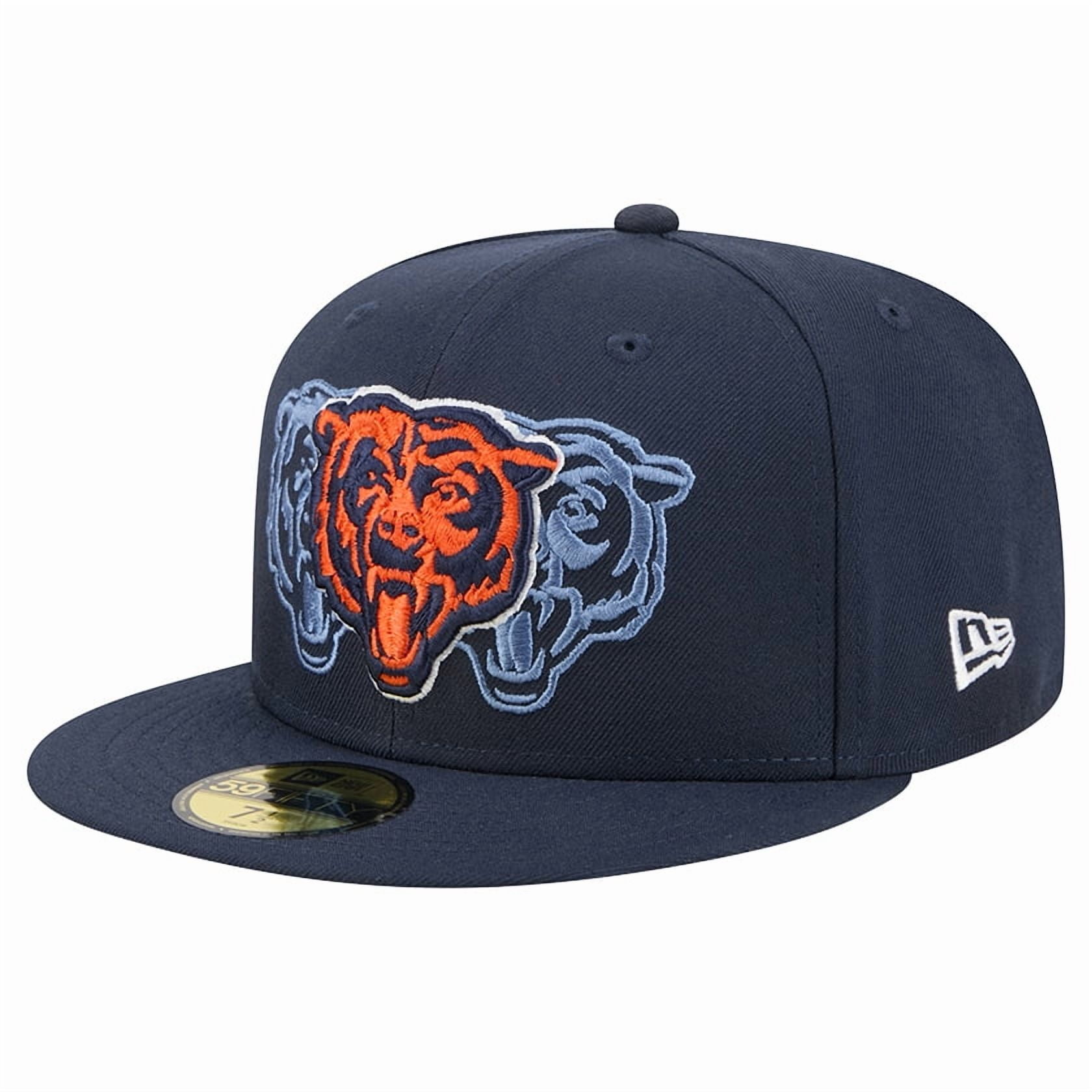 Men's New Era Navy Chicago Bears Tri-Hit 59FIFTY Fitted Hat - Walmart.com