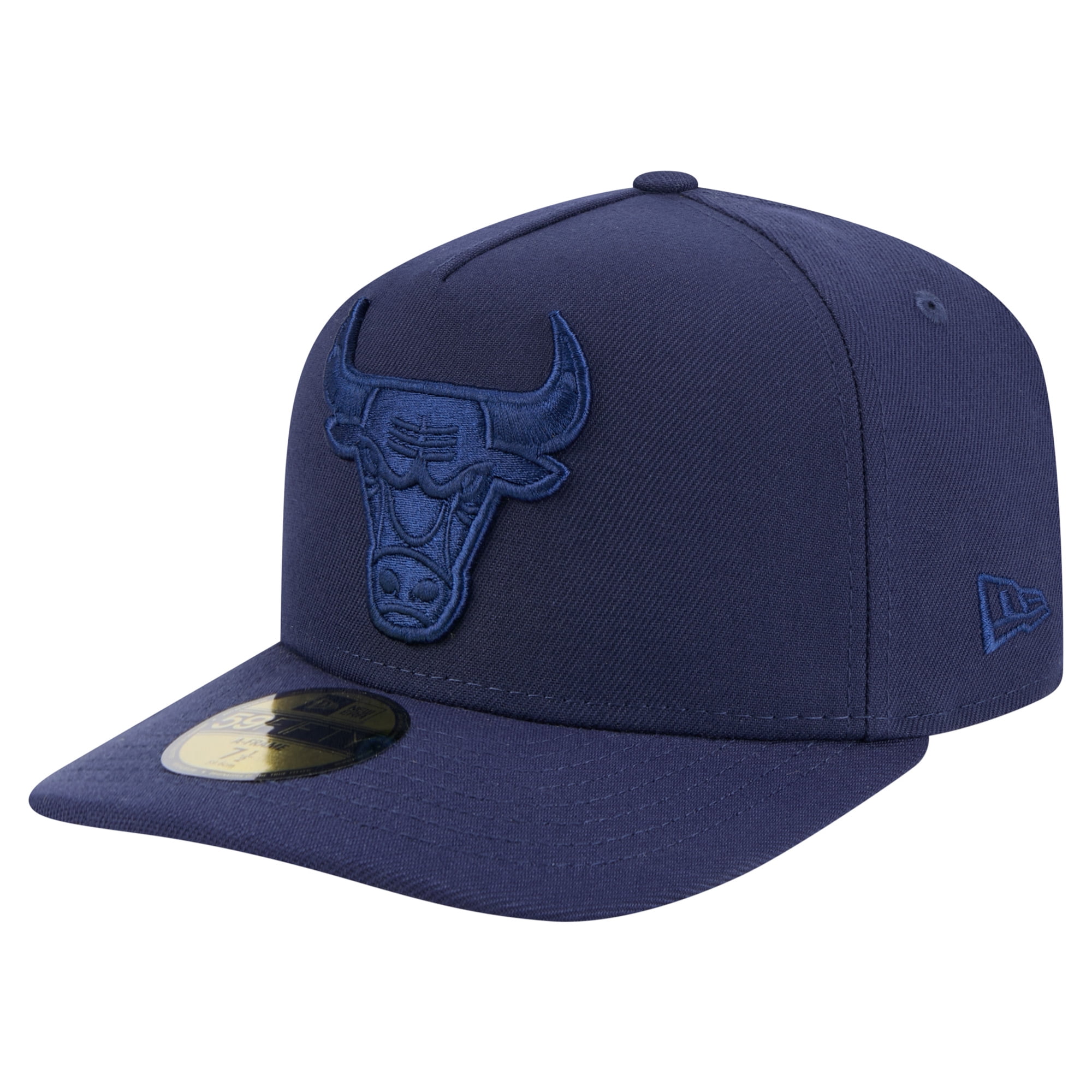 Men's New Era Navy Chicago Bulls Colorpack A-Frame Pinch Front 59FIFTY ...