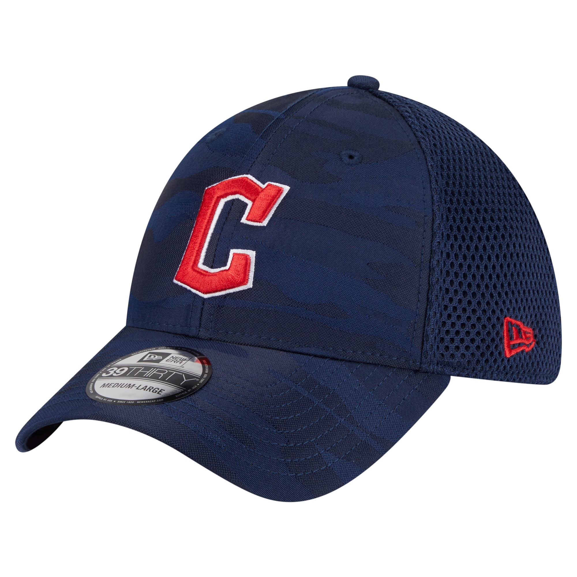 Men's New Era Navy Cleveland Guardians Subtle Camo 39THIRTY Flex Hat ...
