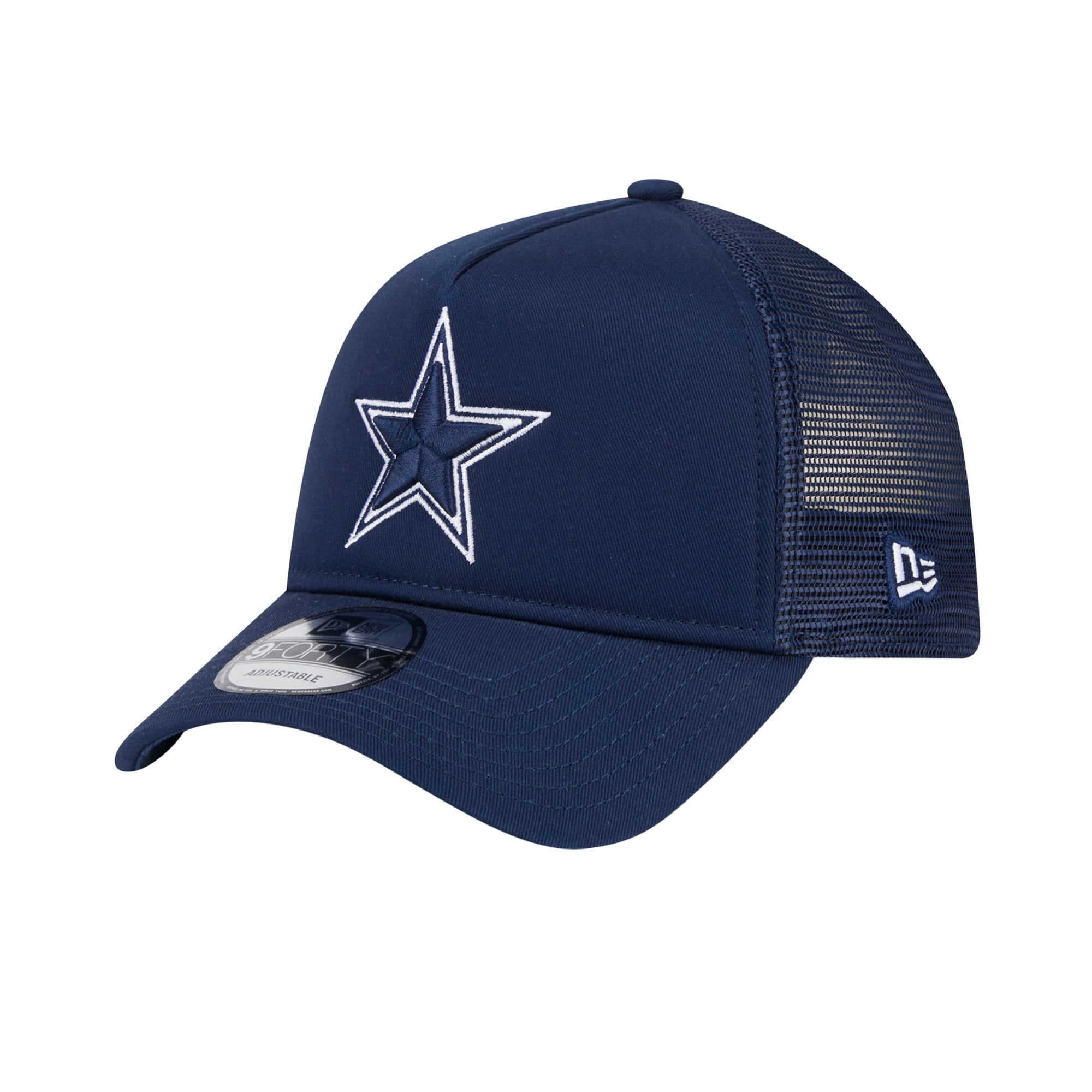 Men's New Era Navy Dallas Cowboys Main A-Frame Trucker 9FORTY ...