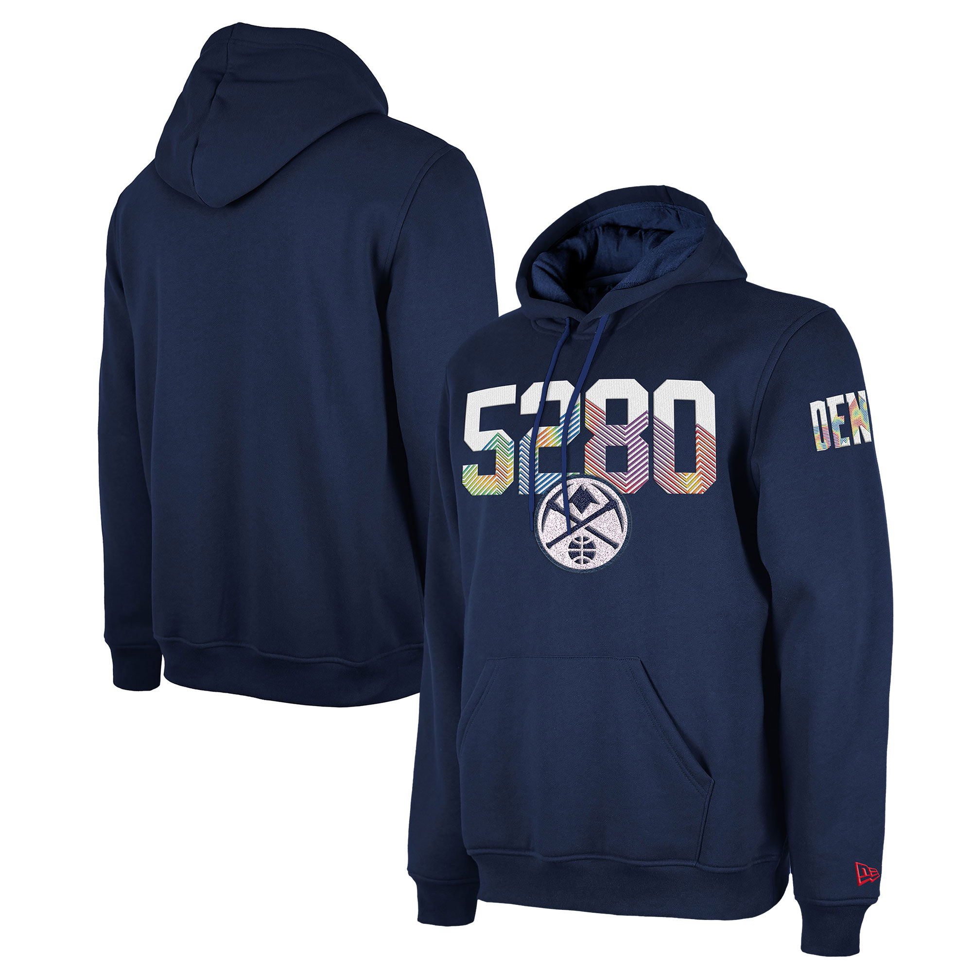 Men's New Era Navy Denver Nuggets 2024/25 City Edition Chenille ...